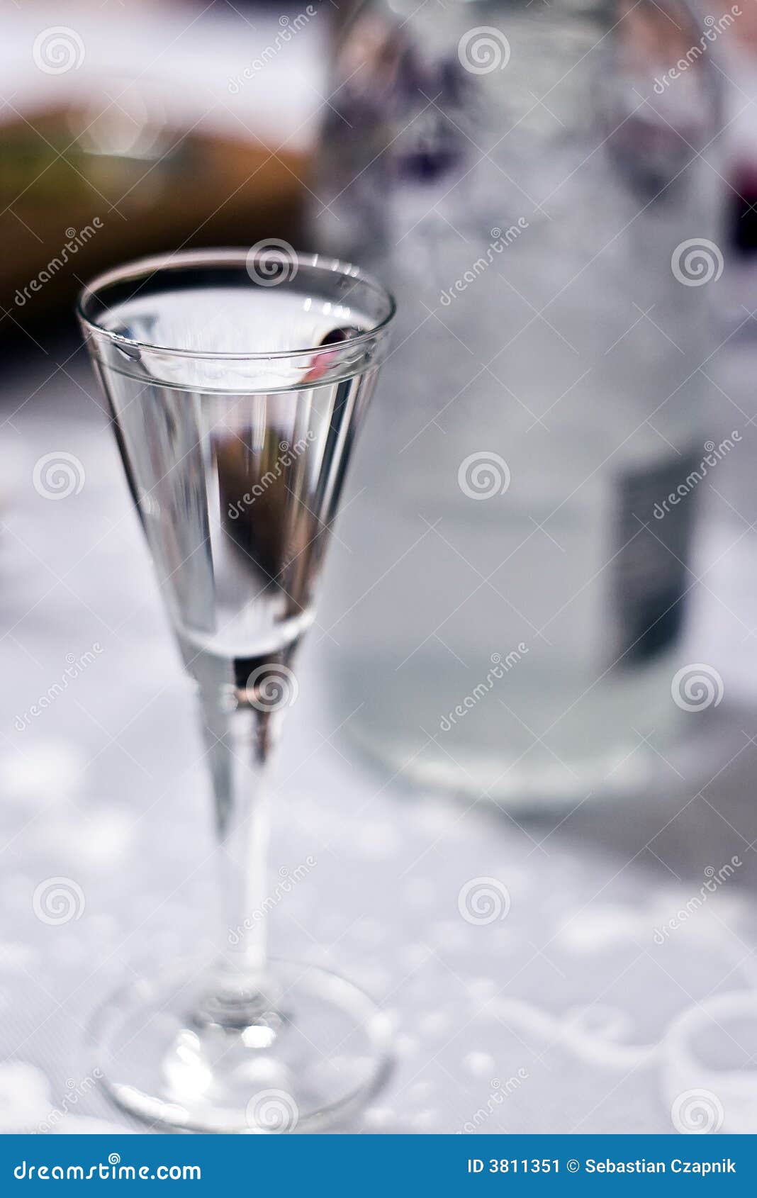 Vodka in glass stock image. Image of glass, dangerous - 3811351