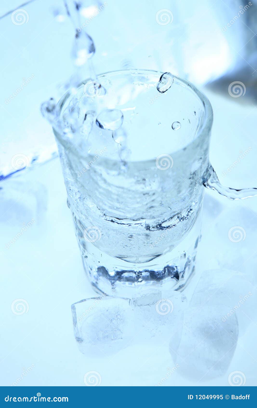 Vodka & ice stock image. Image of soft, glass, illumination - 12049995