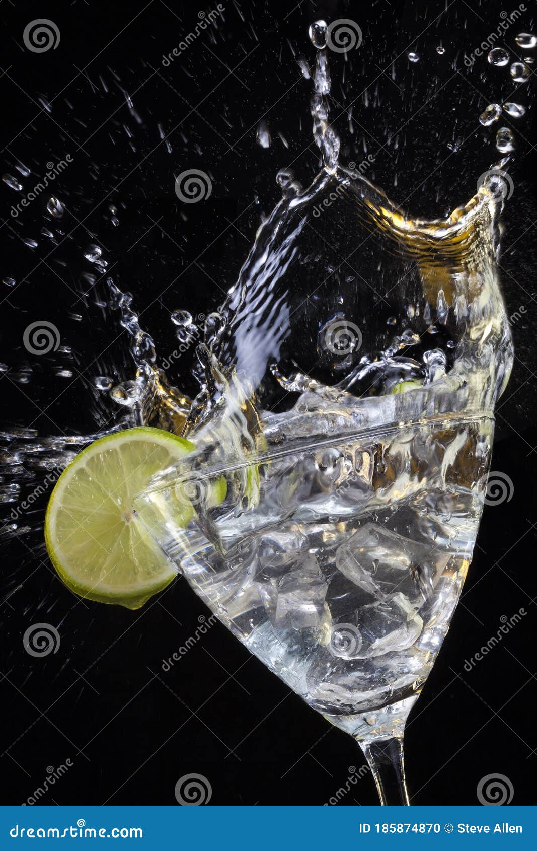 Vodka Martini Splash stock photo. Image of glass, vodka - 185874870