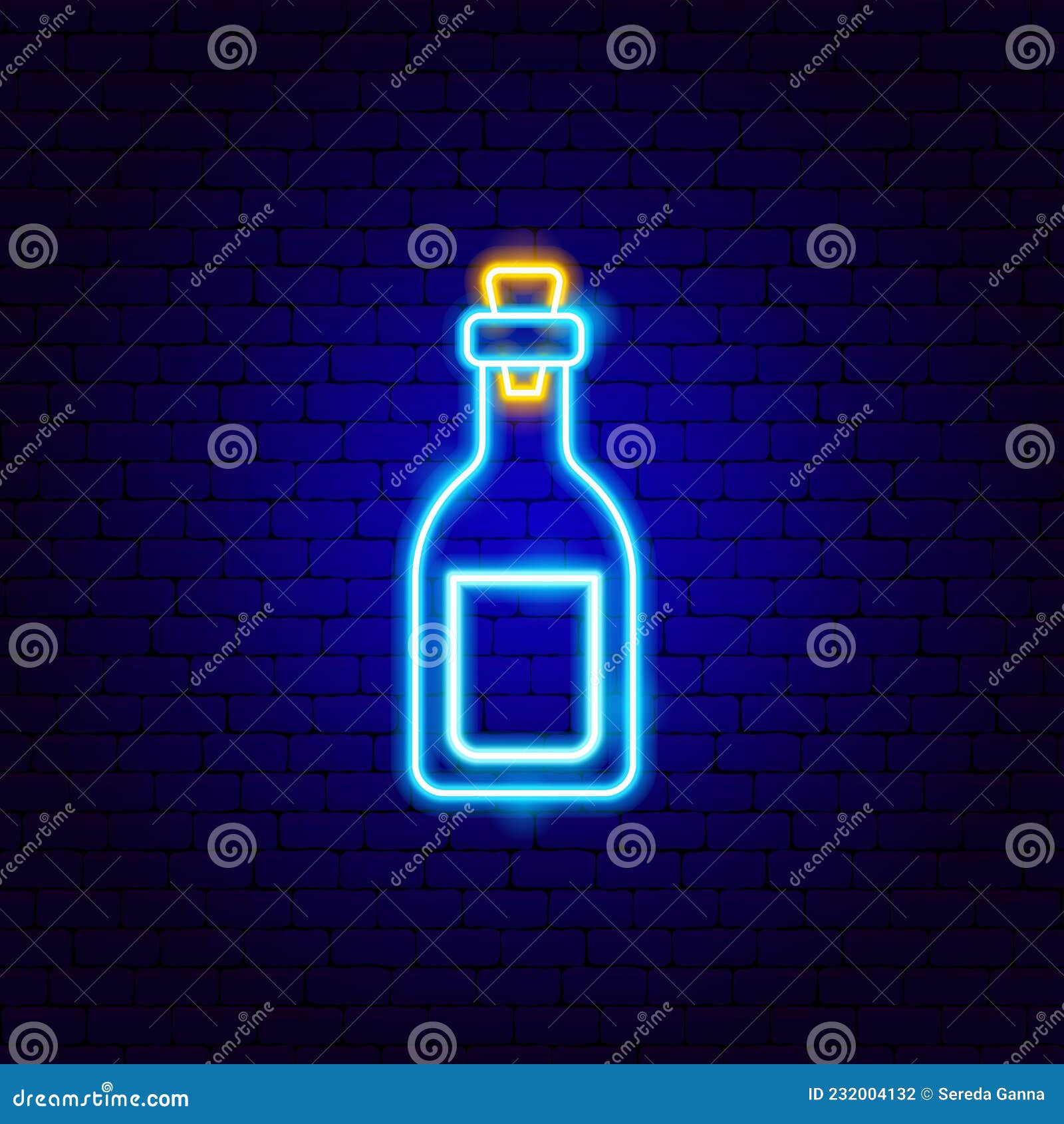 Vodka Neon Sign stock vector. Illustration of culture - 232004132