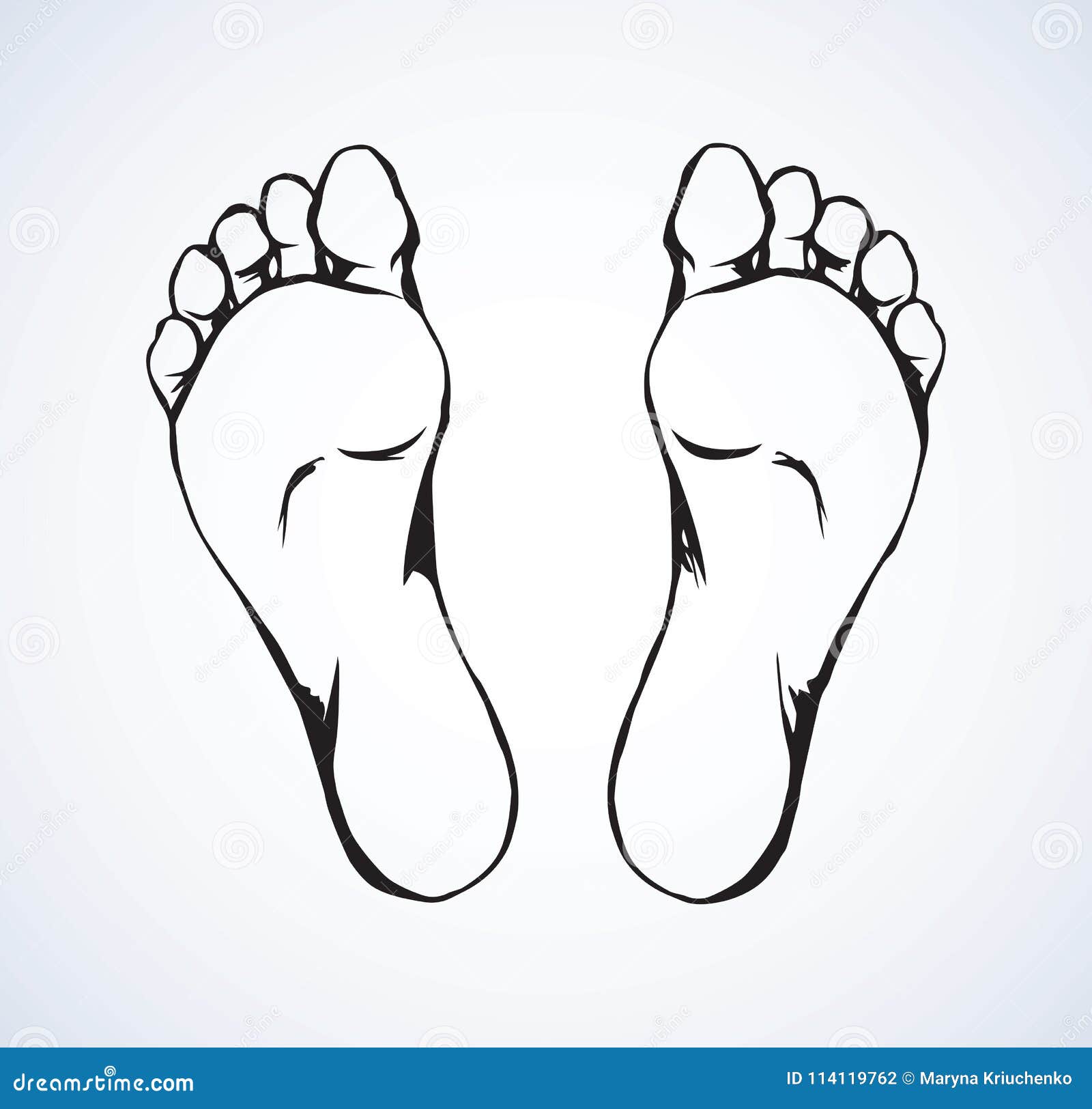 Voet Vector tekening vector illustratie. Illustration of medisch ...