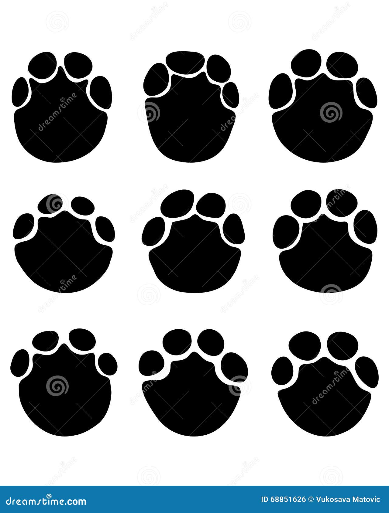 Voetafdrukken Van Olifanten Stock Illustratie - Illustration of ...