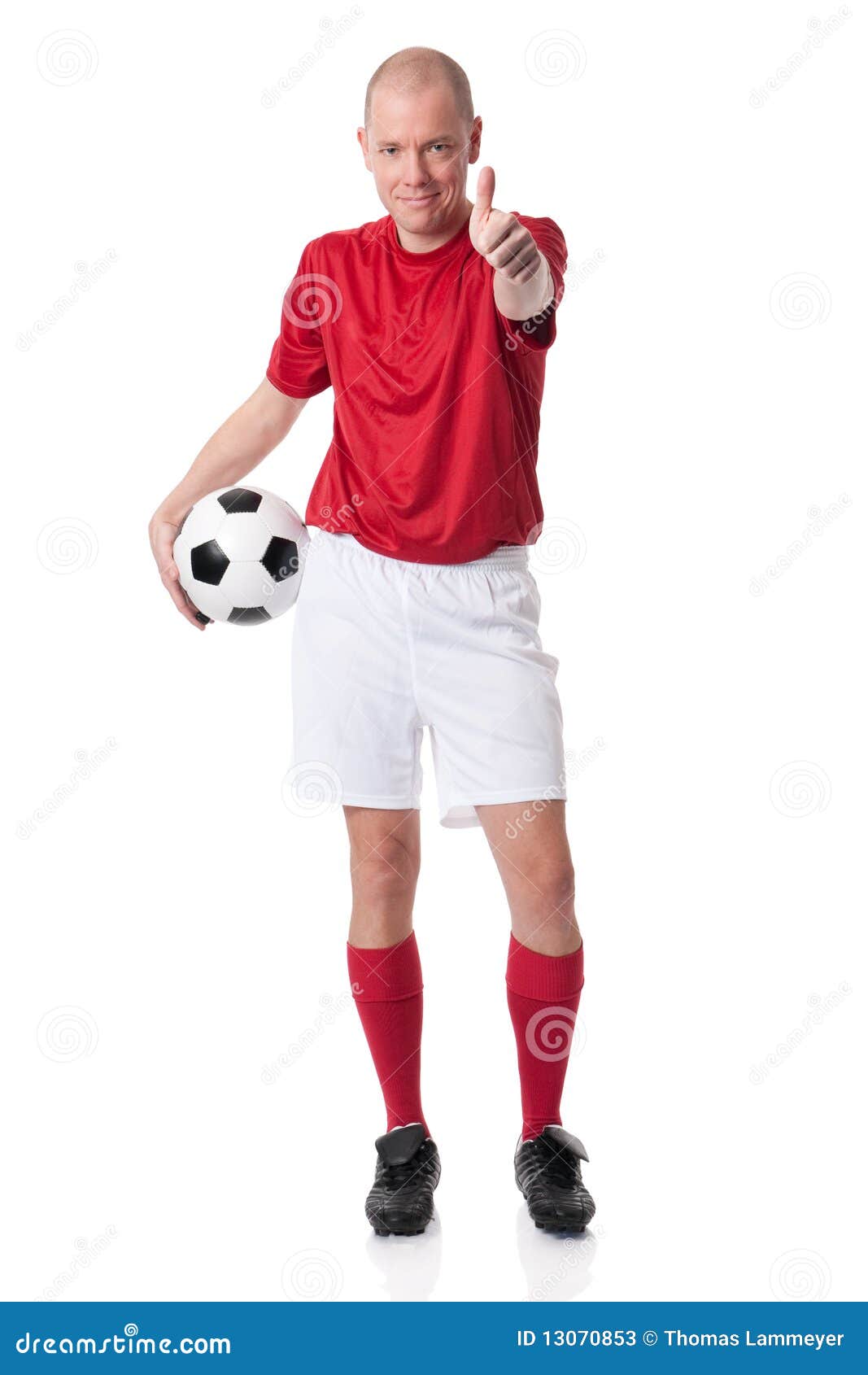 Voetballer stock afbeelding. Image of actie, spelen, voetbal - 13070853