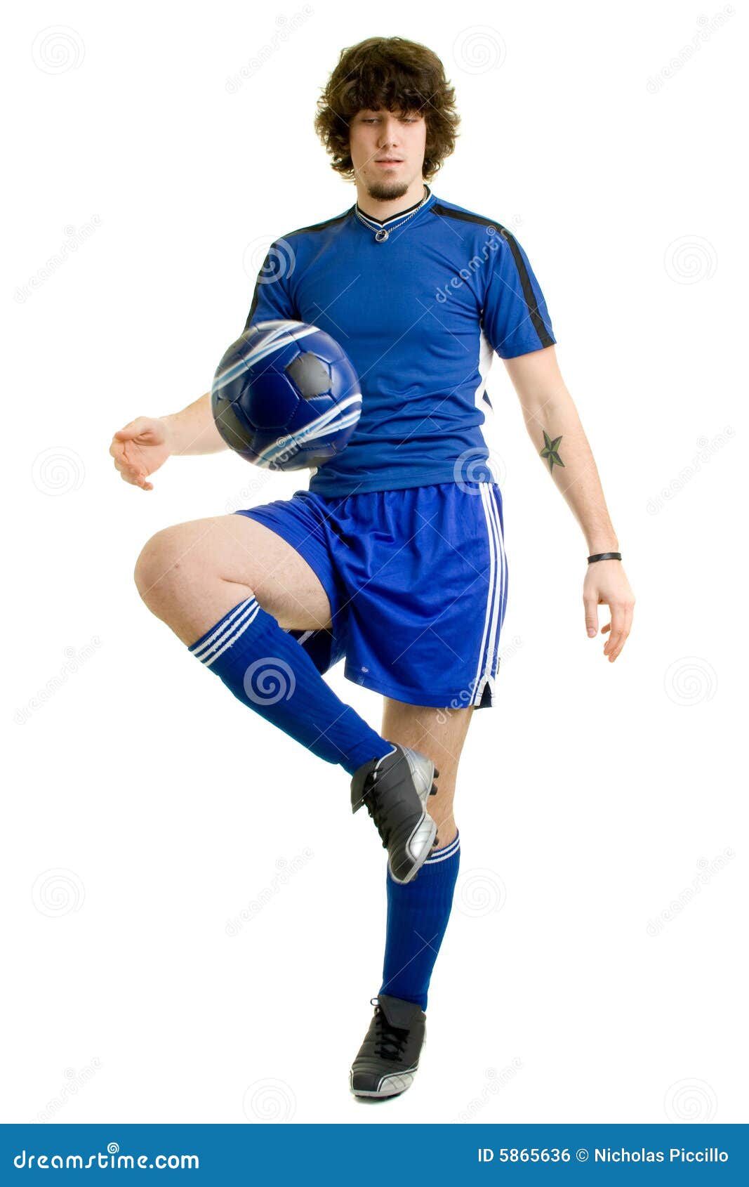 Voetballer stock foto. Image of gezond, spel, persoon - 5865636