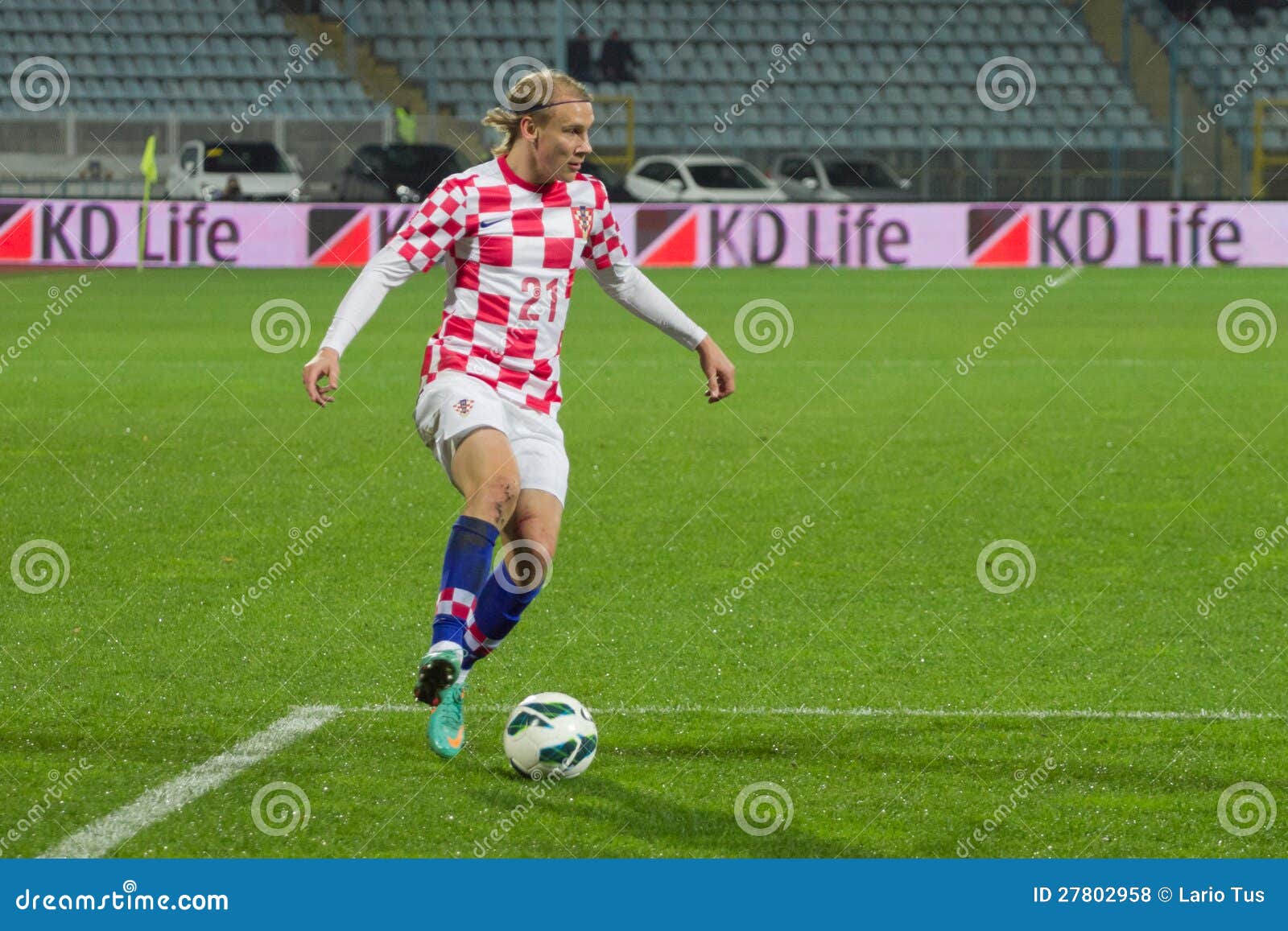 Voetballers - Domagoj Vida redactionele stock foto. Image of levenslang ...