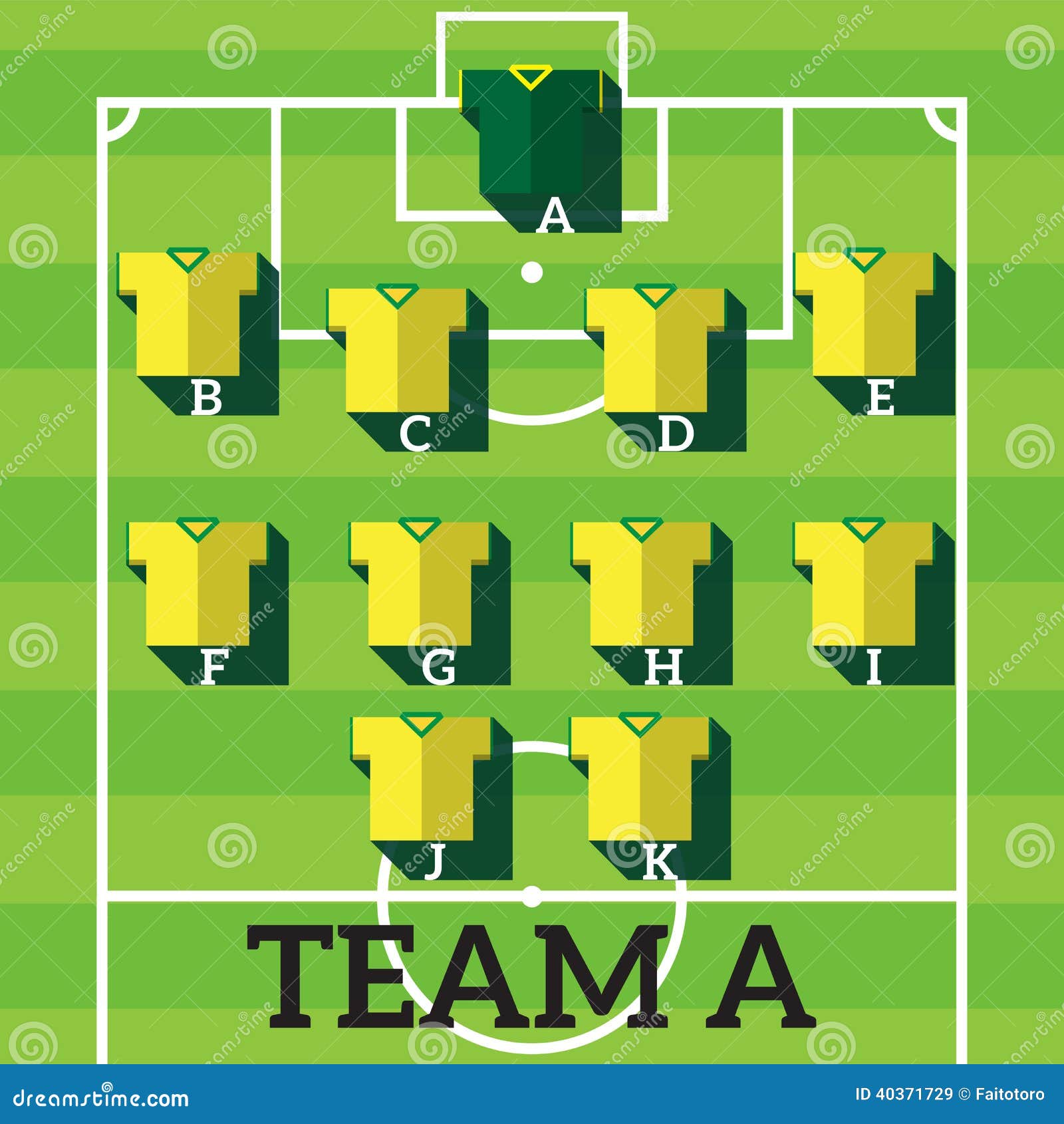 Voetbalteam, Voetbalstersgrafiek Vector Illustratie - Illustration of ...