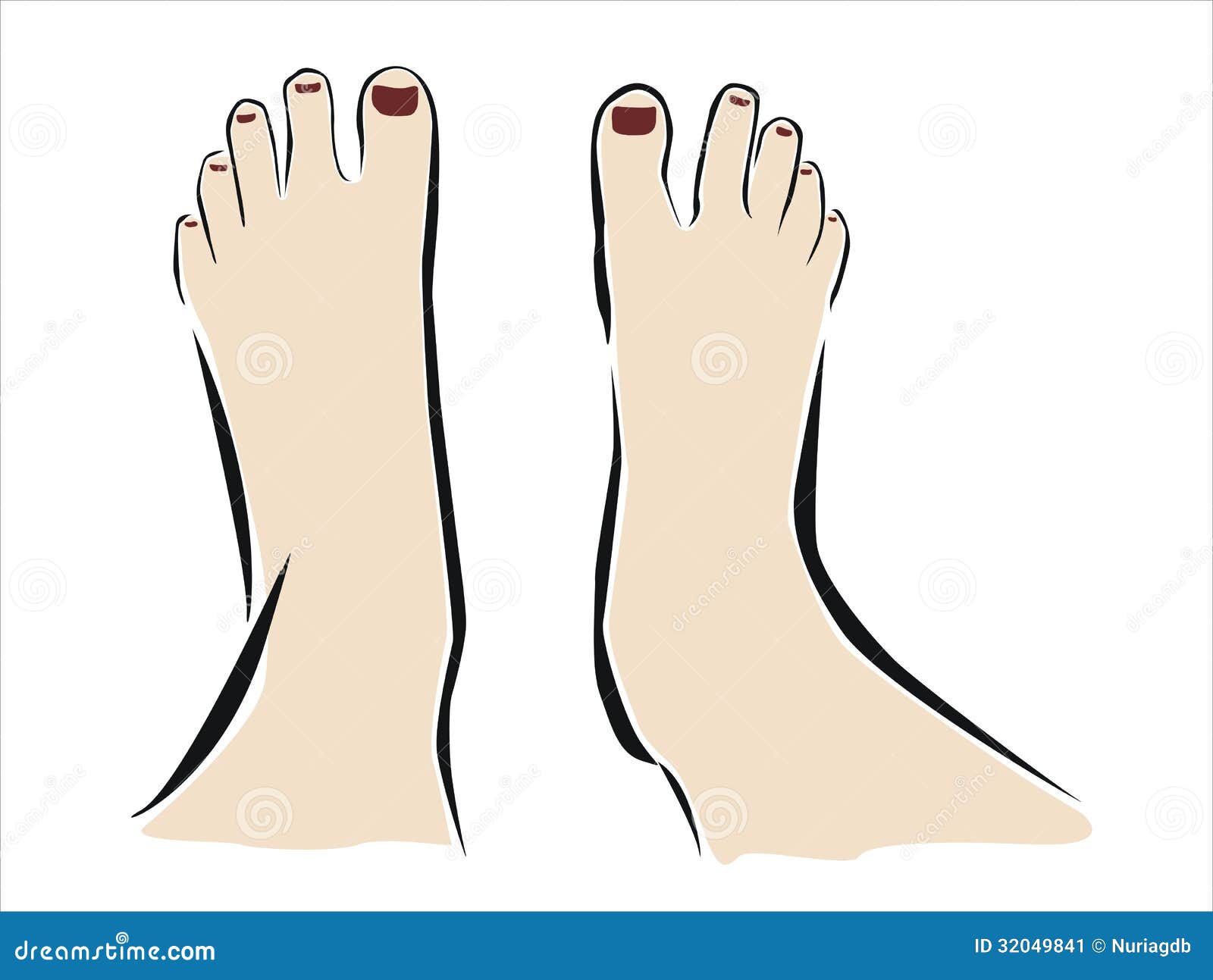 Voeten vector illustratie. Illustration of menselijk - 32049841