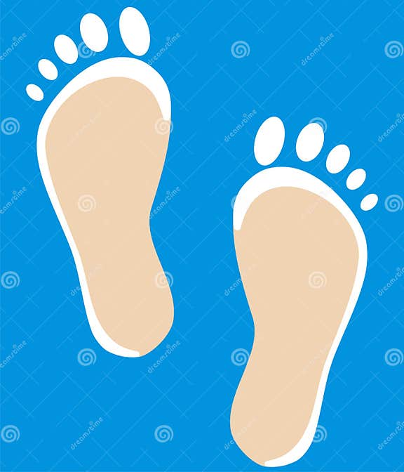 Voeten vector illustratie. Illustration of vector, creatief - 5833869