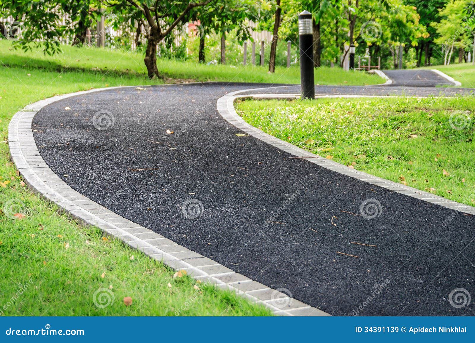 Voetpad in tuin stock afbeelding. Image of landschap - 34391139