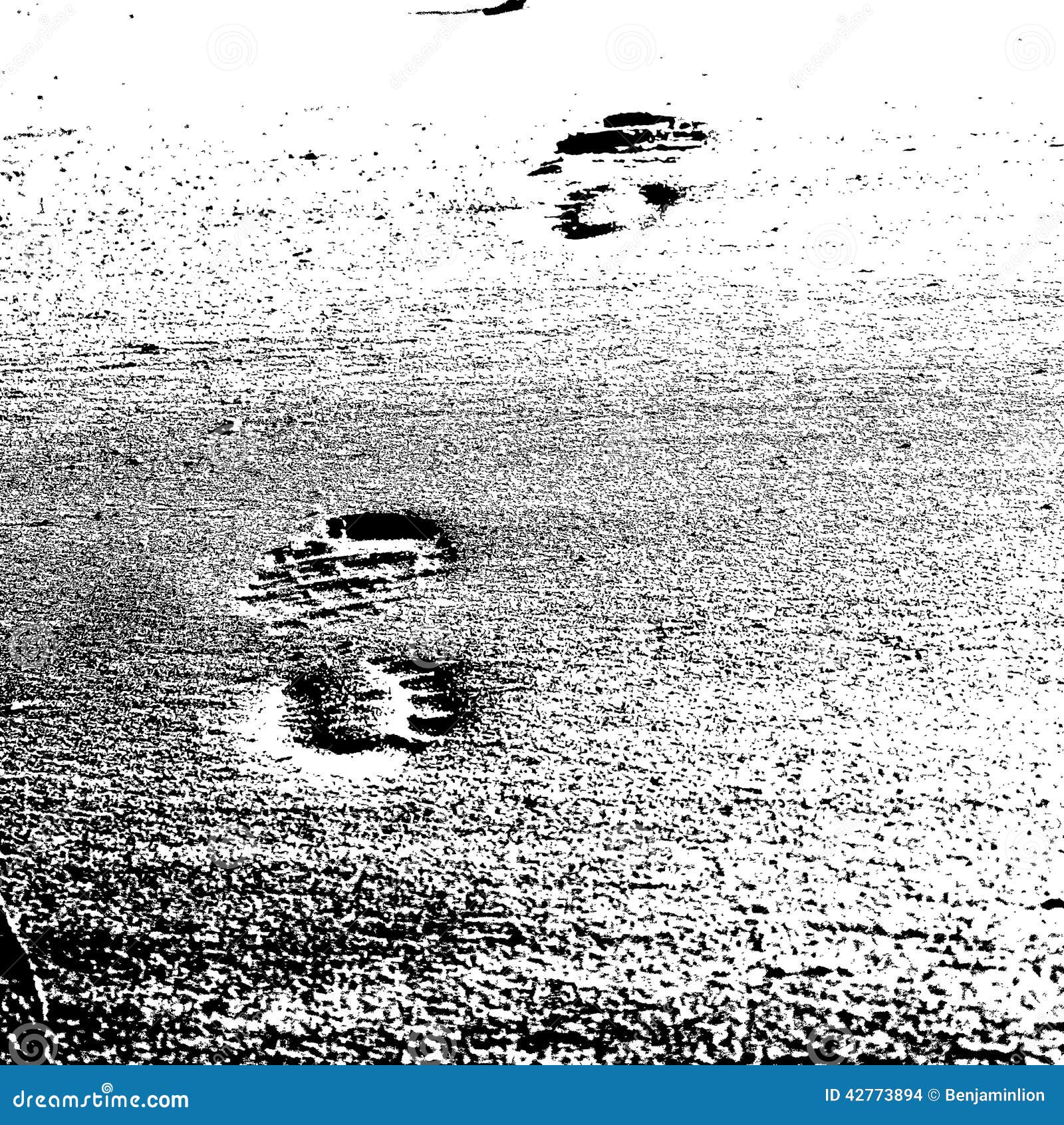 Voetspoor stock illustratie. Illustration of toevallig - 42773894