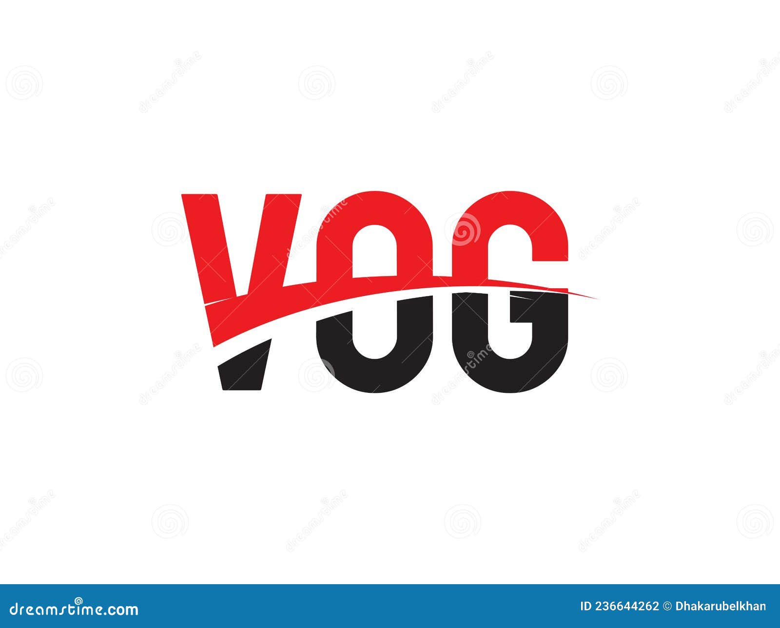 VOG Letter Initial Logo Design Vector Illustration Stock Vector ...