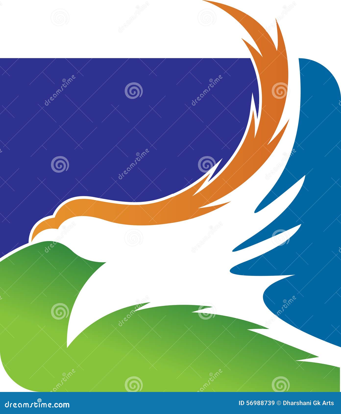 Vogel-Logo vektor abbildung. Illustration von clips, luft - 56988739