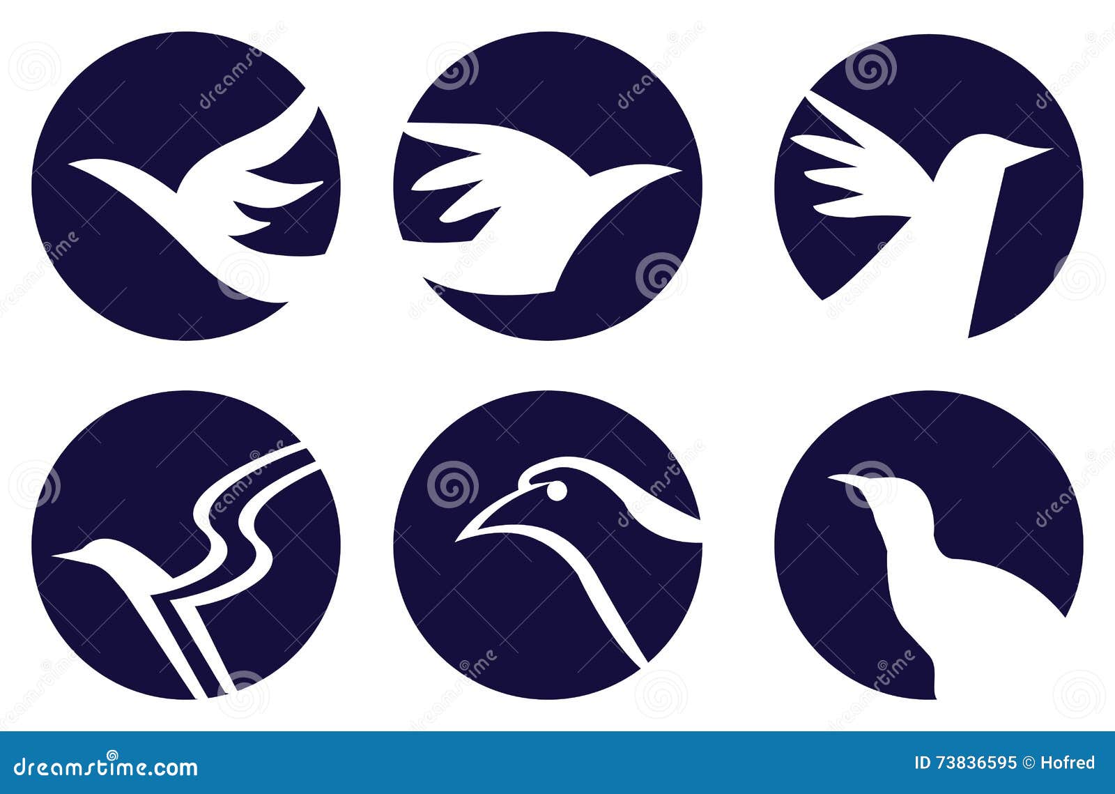 Vogel-Symbol Logo Design vektor abbildung. Illustration von zeilen ...