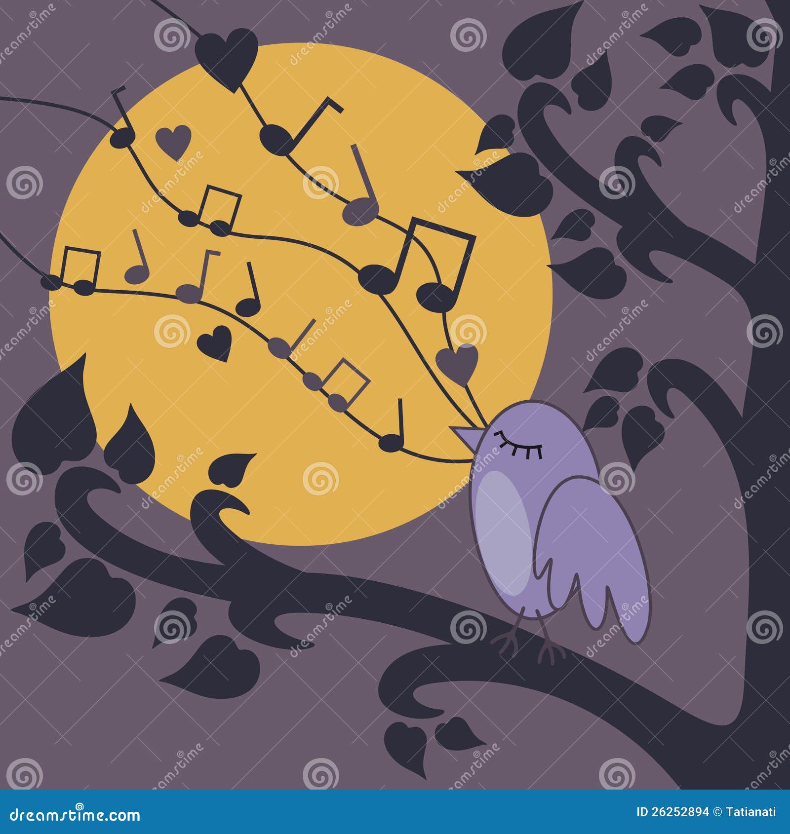 Vogel-zingt vector illustratie. Illustration of tekening - 26252894 Vogel-zingt vector illustratie. Illustration of tekening - 26252894