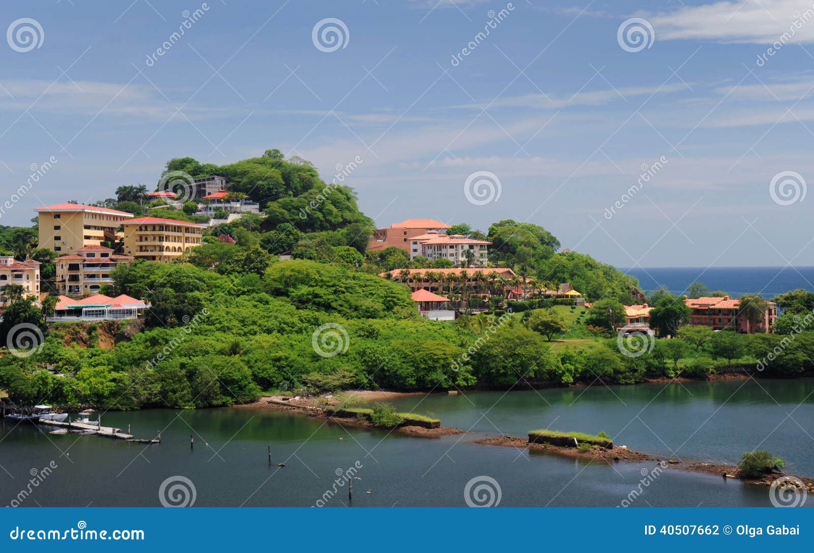 Vogelperspektive Von West-Costa Rica Stockfoto - Bild von sommer ...
