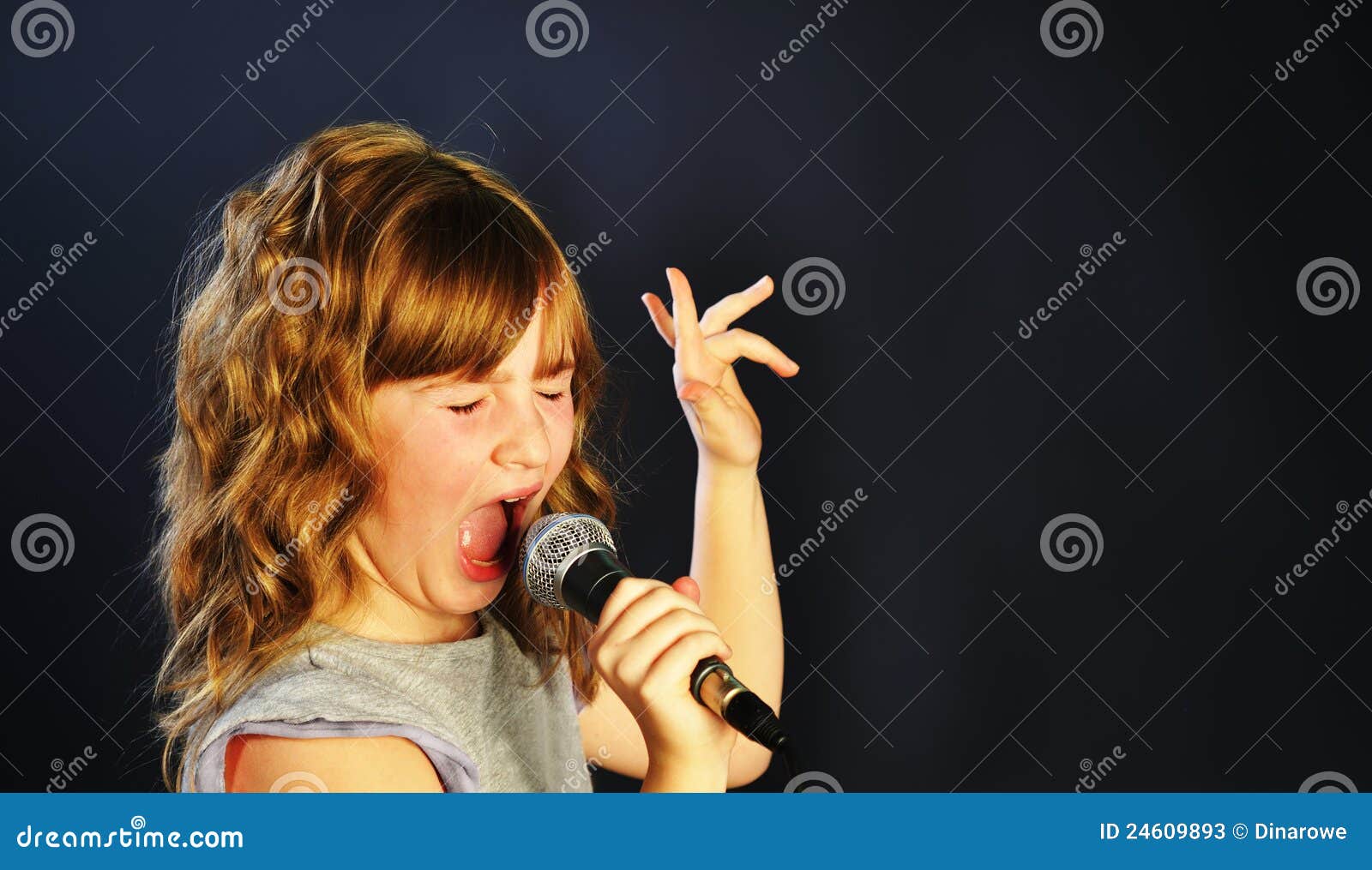 Voice stock image. Image of musician, happy, girl, performer - 24609893