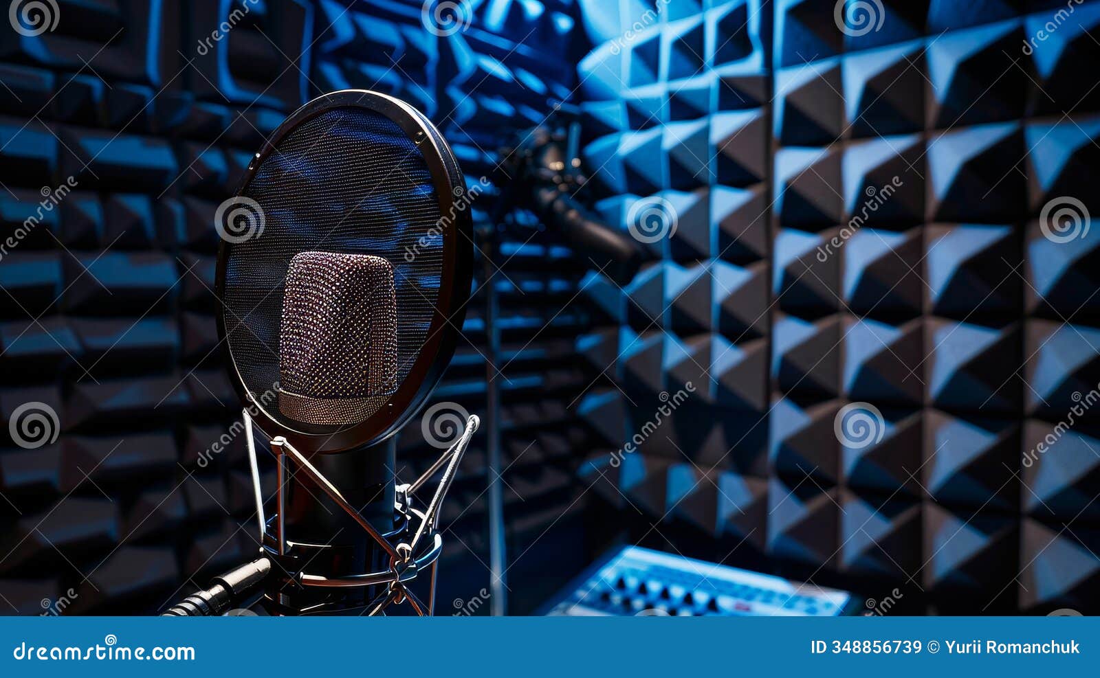 Voice Actor Recording In A Professional Studio With Ai Transcription ...