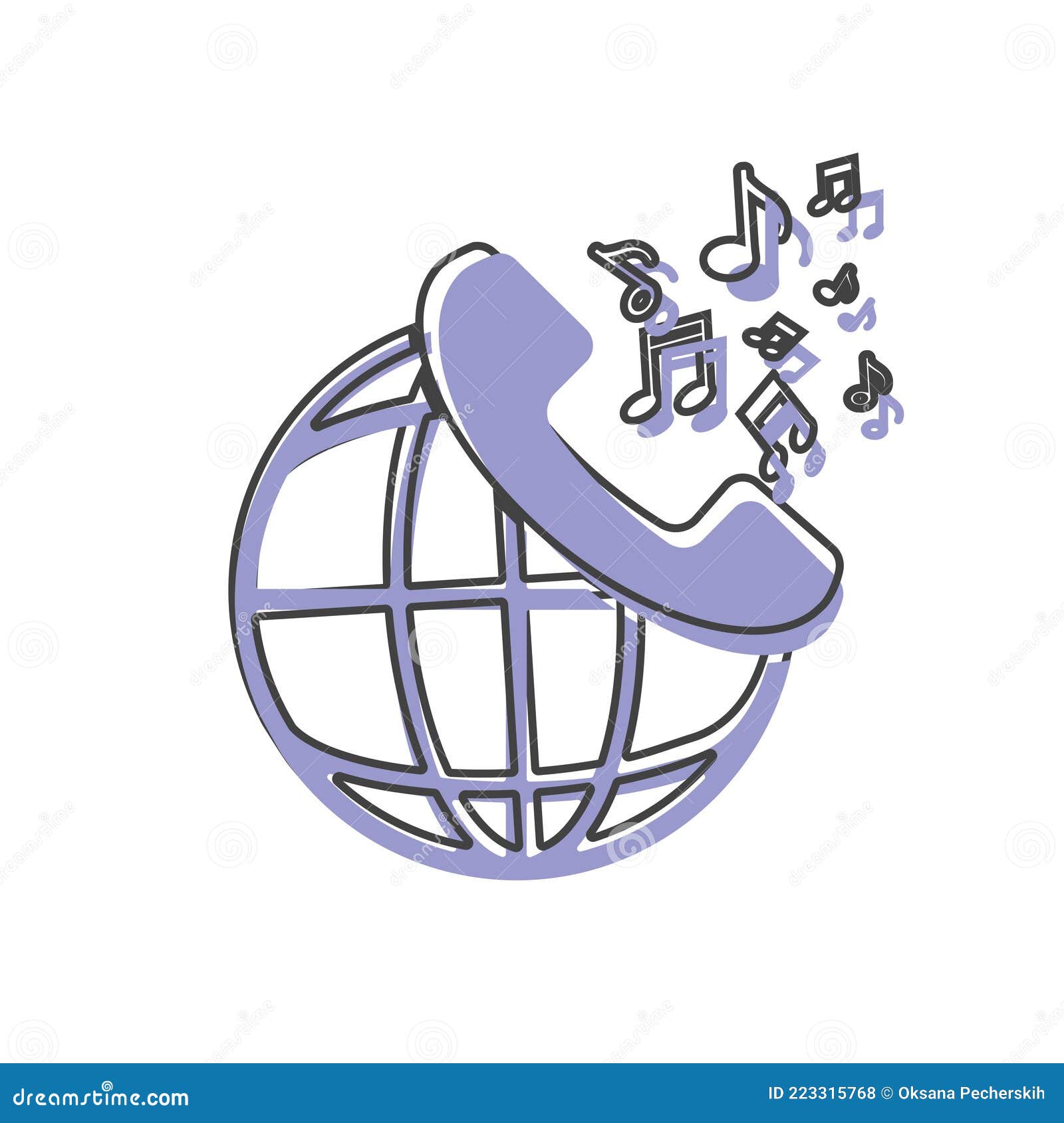 Voice Alert Vector Icon on White Isolated Background Stock Vector ...