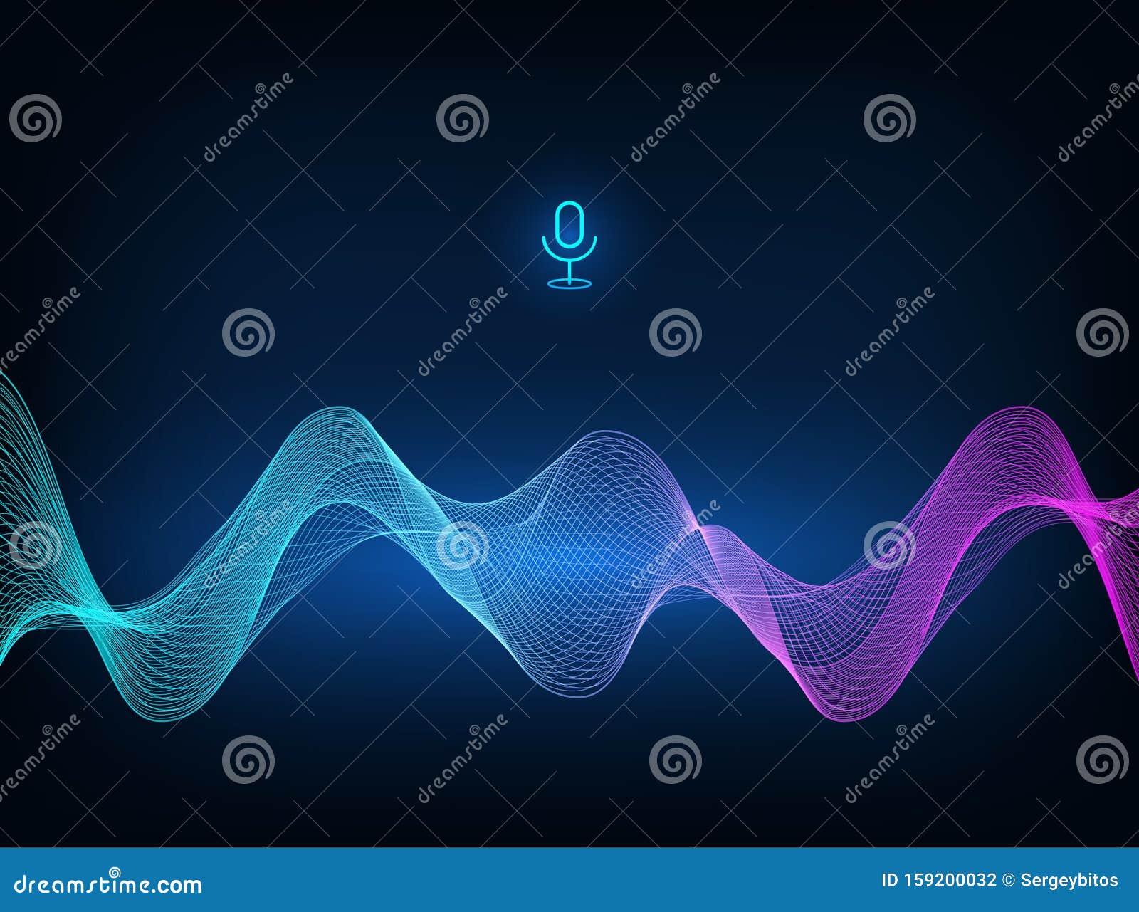 Voice assistant concept stock vector. Illustration of conversation ...