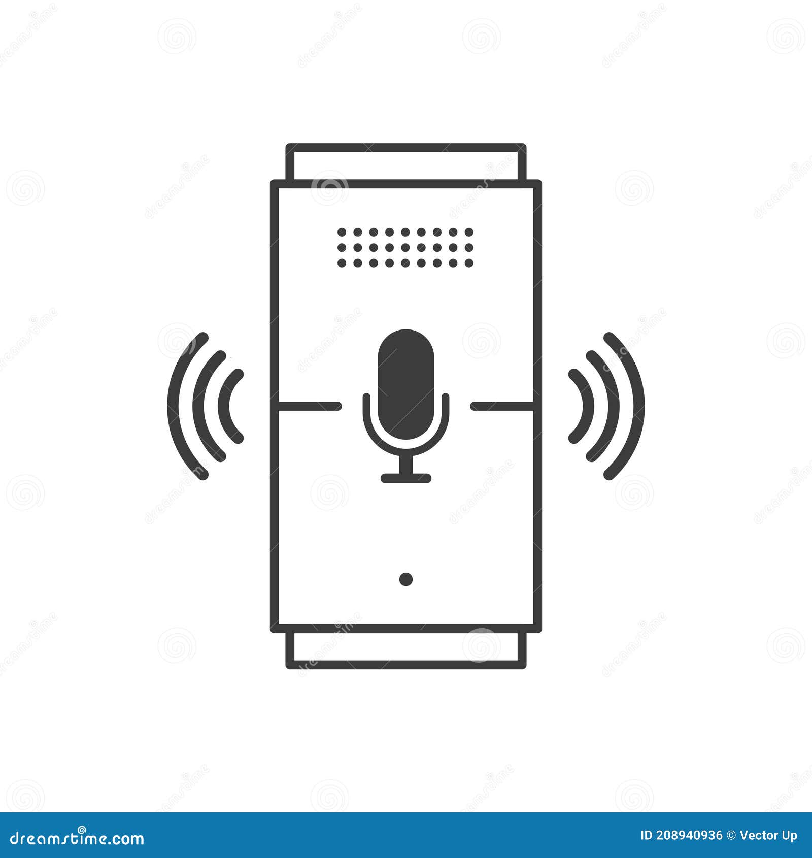 Voice Assistant, Great Design for Any Purposes. Technology Object ...