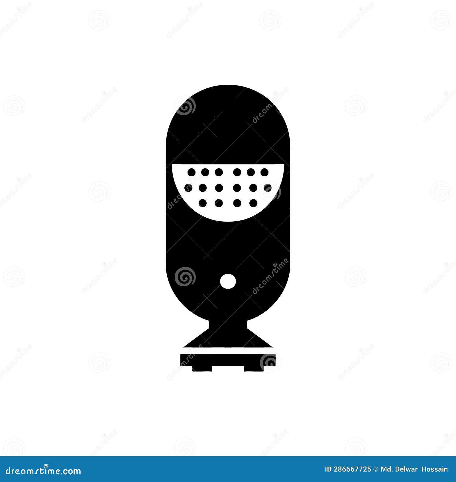 Voice assistant icon stock vector. Illustration of speaker - 286667725