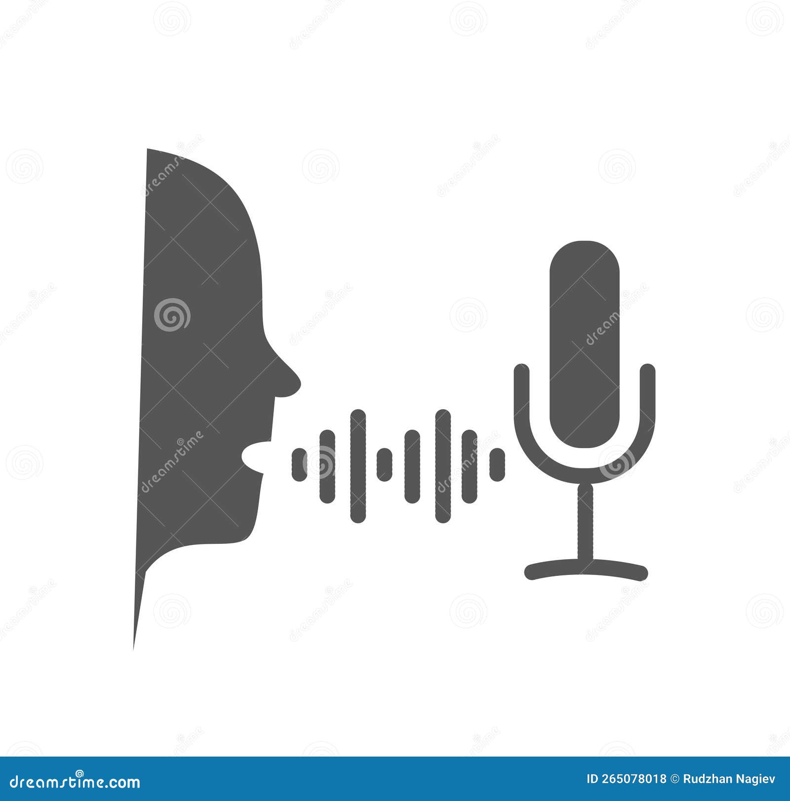 Voice Authorization Line Icon Stock Vector - Illustration of connect ...