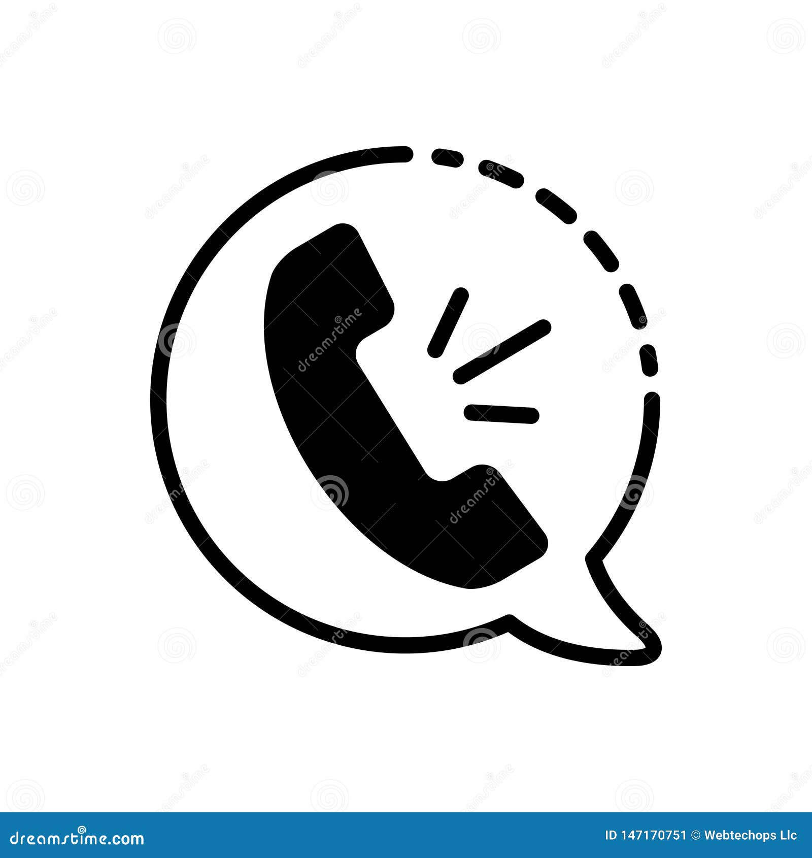 Black Solid Icon for Voice Call, Phone and Contact Stock Vector ...