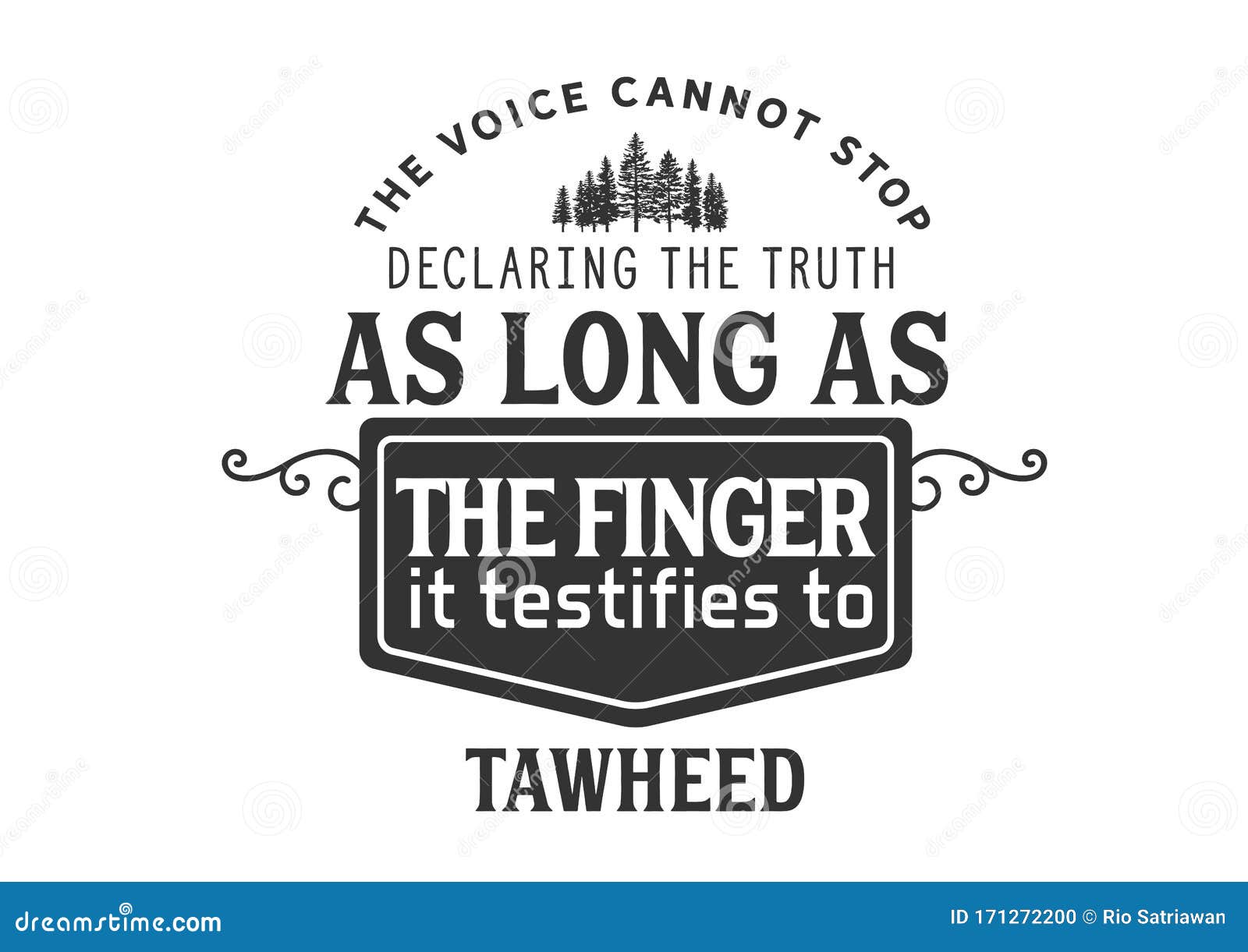 The Voice Cannot Stop Declaring the Truth Stock Vector - Illustration ...