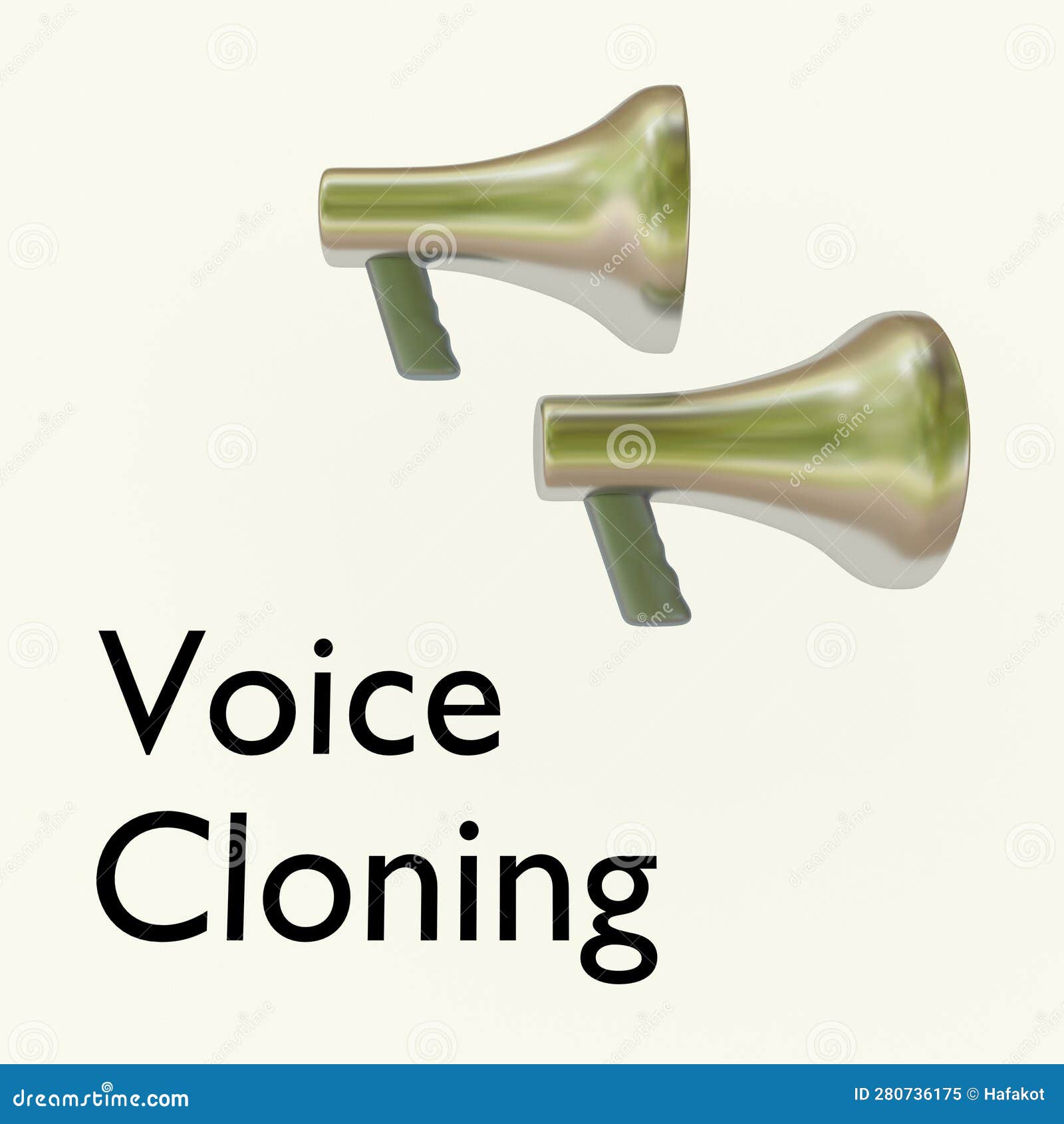 Voice Cloning concept stock illustration. Illustration of effect ...