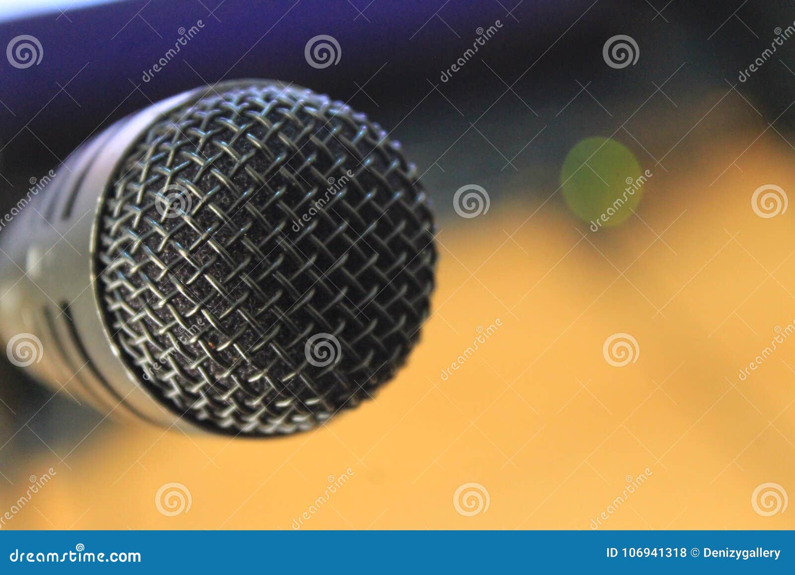 Voice Coach Studio Microphone Stock Photo - Image of metal, navy: 106941318