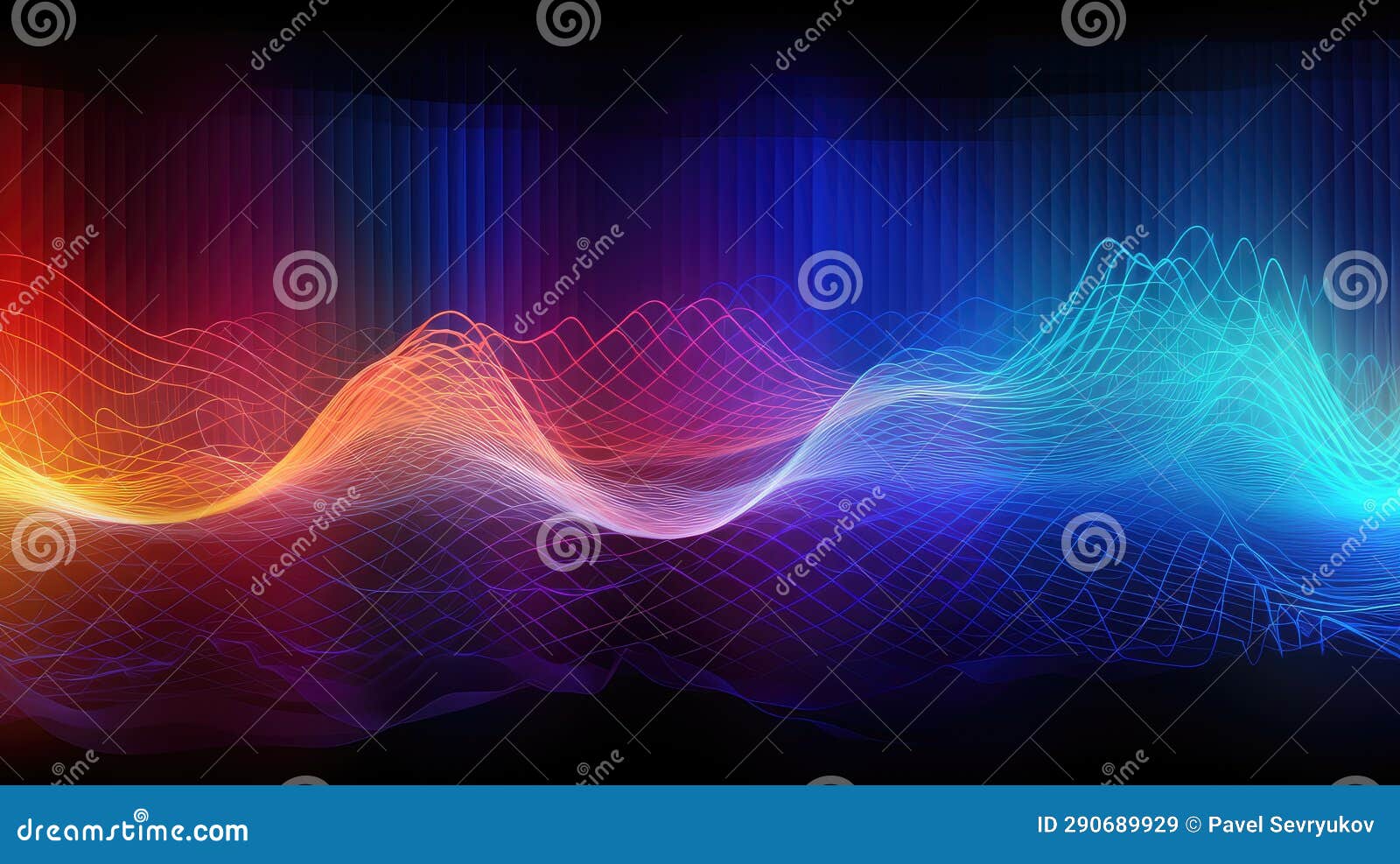 Voice Colorful Soundwave Spectrum Stock Illustration - Illustration of ...
