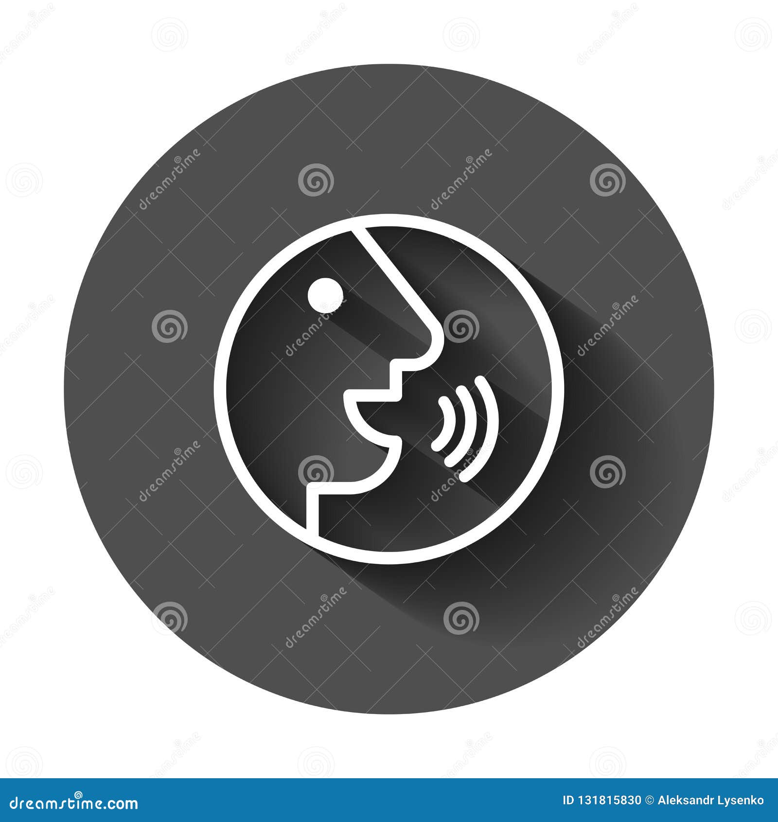 Voice Command with Sound Waves Icon in Flat Style. Speak Control Stock ... Voice Command with Sound Waves Icon in Flat Style. Speak Control Stock ...