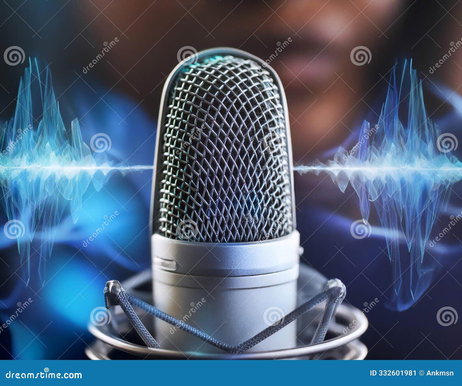 Voice and Communication, Featuring Sound Waves and a Microphone ...