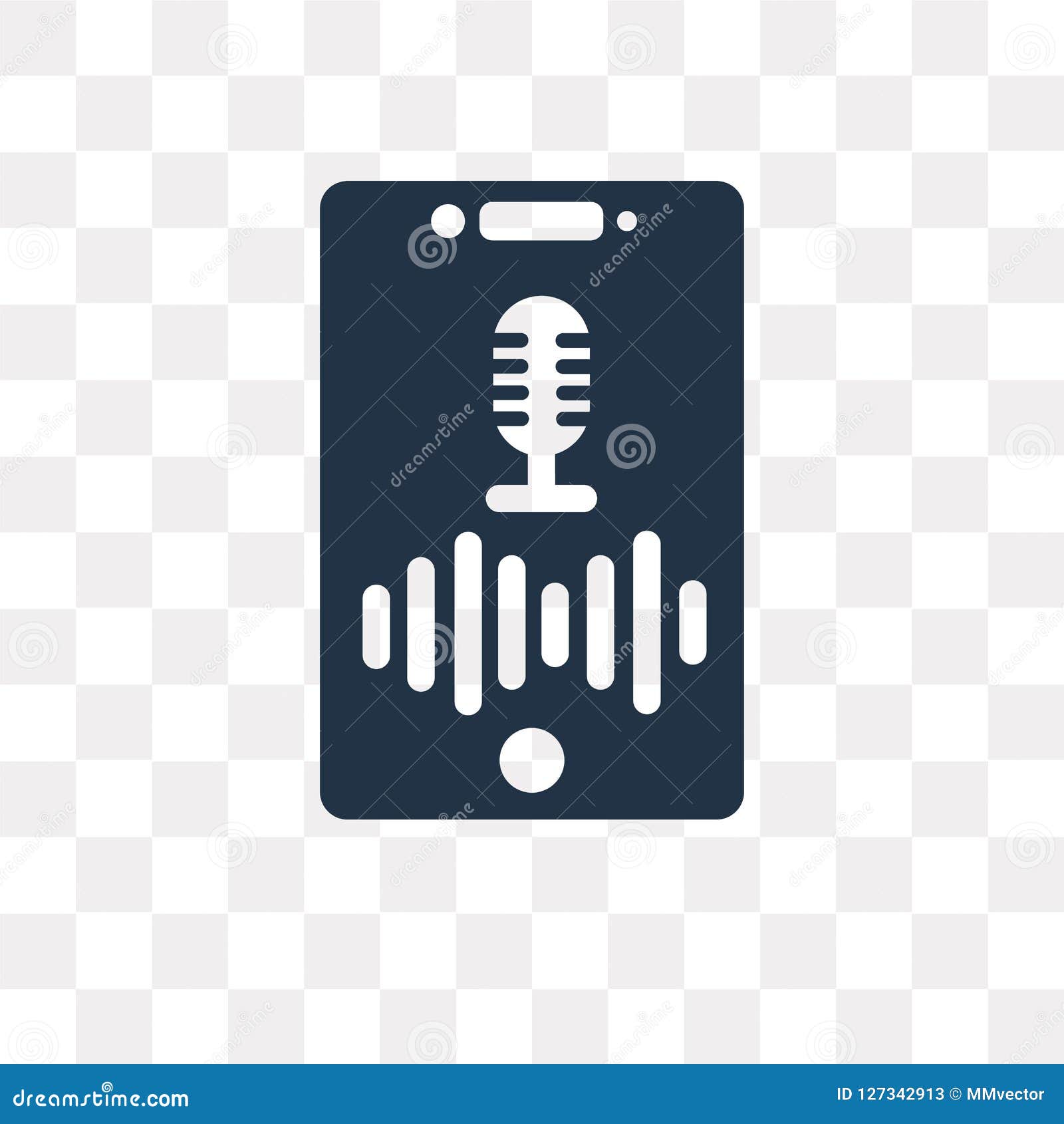 Voice Control Vector Icon Isolated on Transparent Background, Voice ...