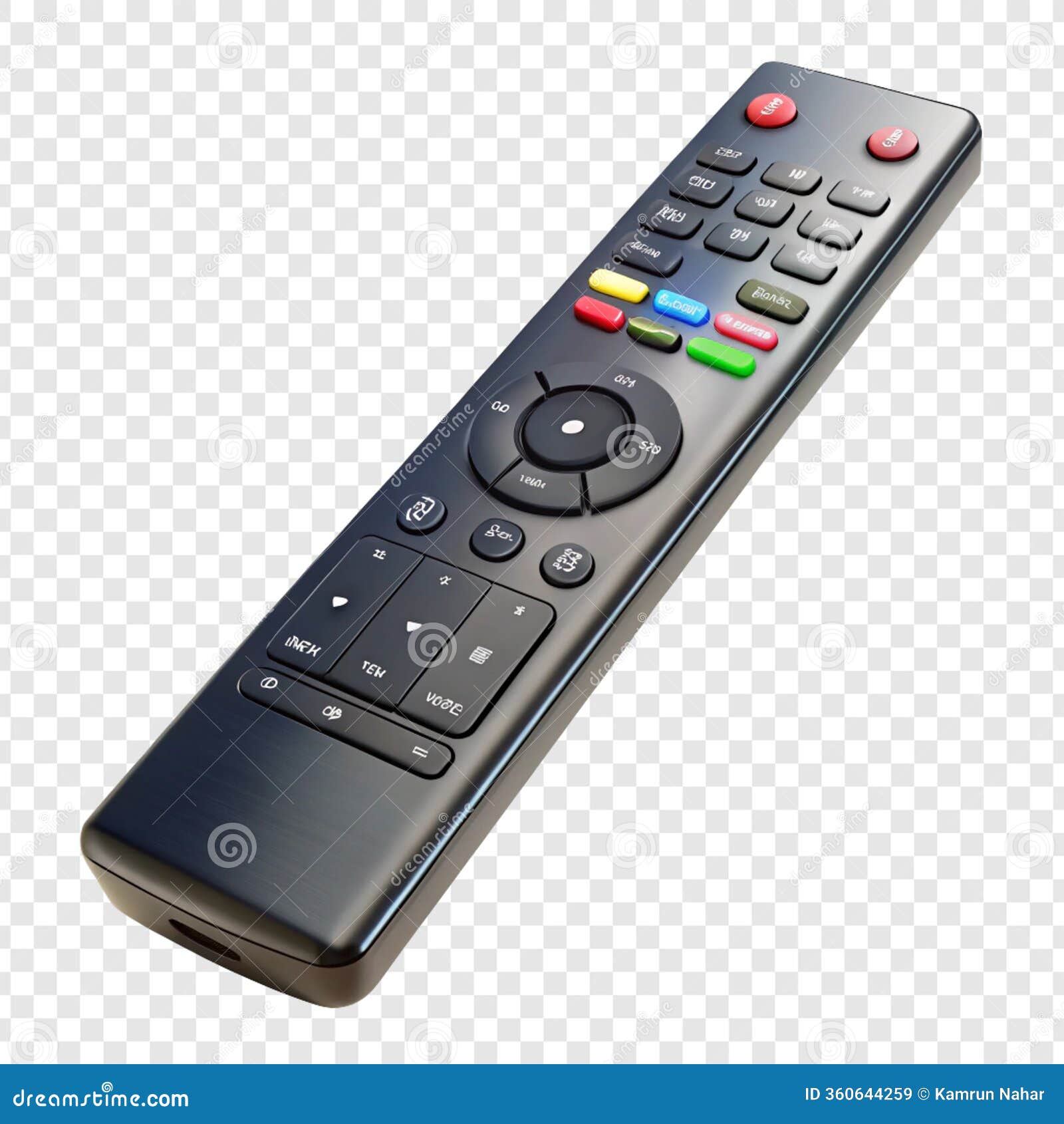Voice-Controlled Smart TV Remote Transparent Background Stock ...