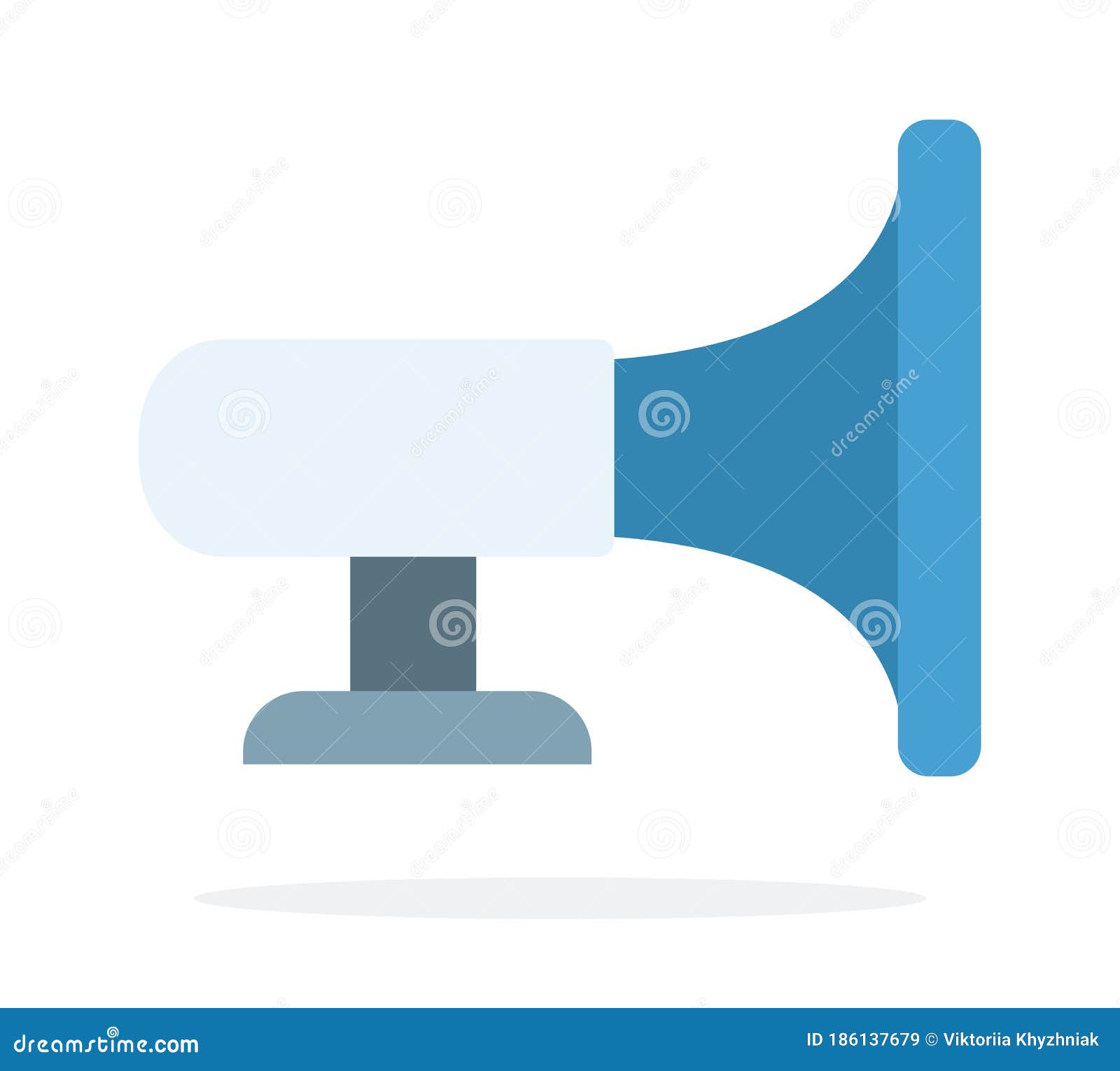 Voice Horn Vector Flat Isolated Stock Vector - Illustration of media ...