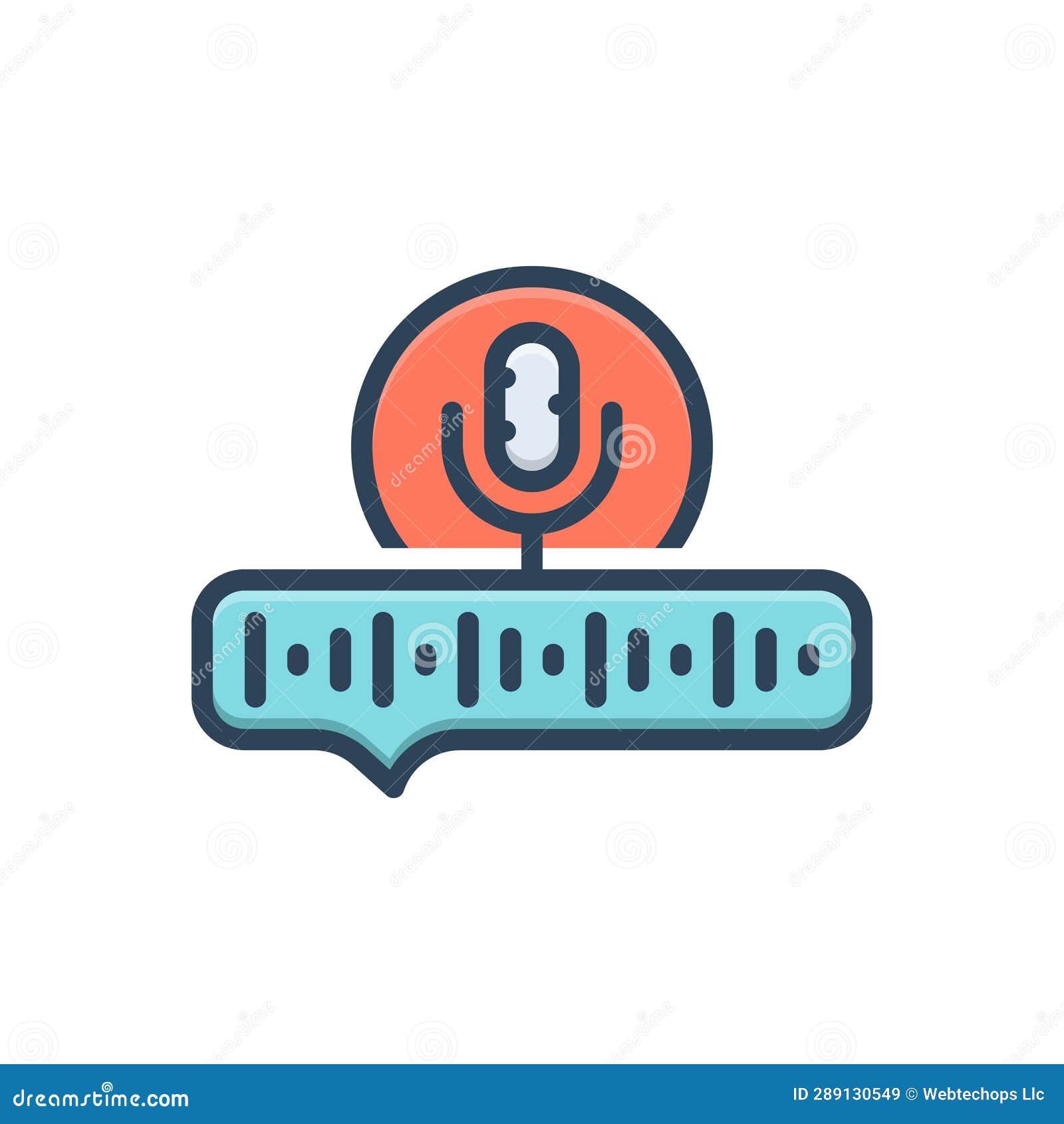 Color Illustration Icon for Voice, Soundwave and Sound Stock ...