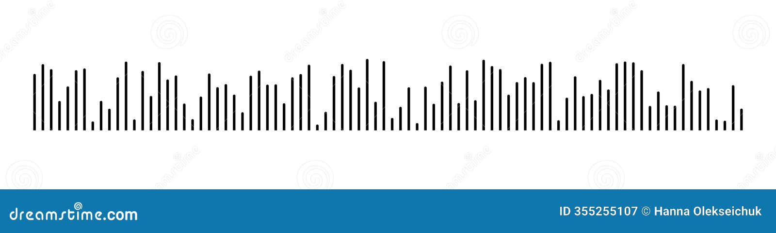 Voice Message Flat Mockup. Equaliser Symbol. Waveform Minimalist ...