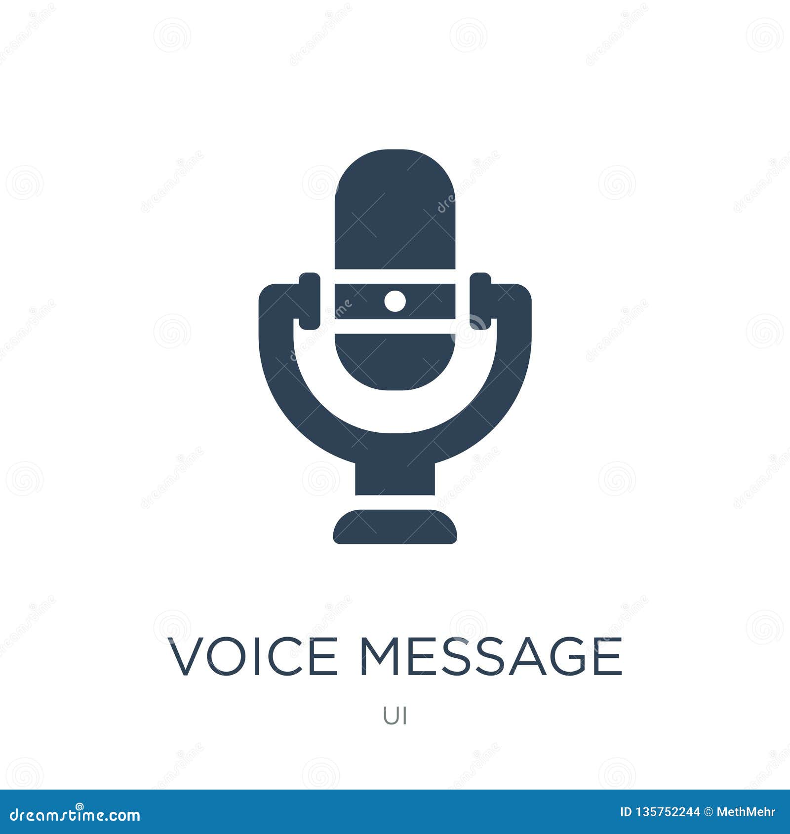 Voice Message Microphone Button Icon in Trendy Design Style. Voice ... Voice Message Microphone Button Icon in Trendy Design Style. Voice ...