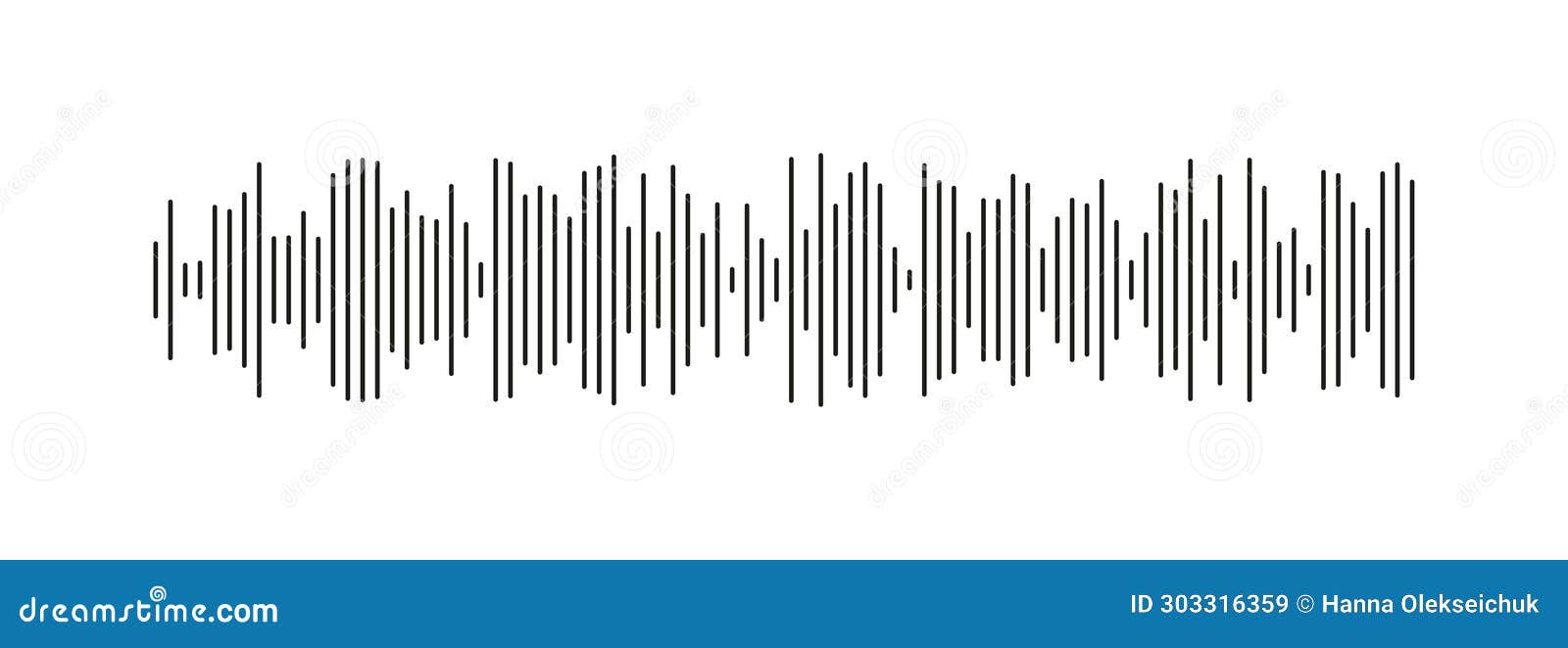 Voice Message Template. Audio Chat Speech Sound Wave Icon. Equalizer ...