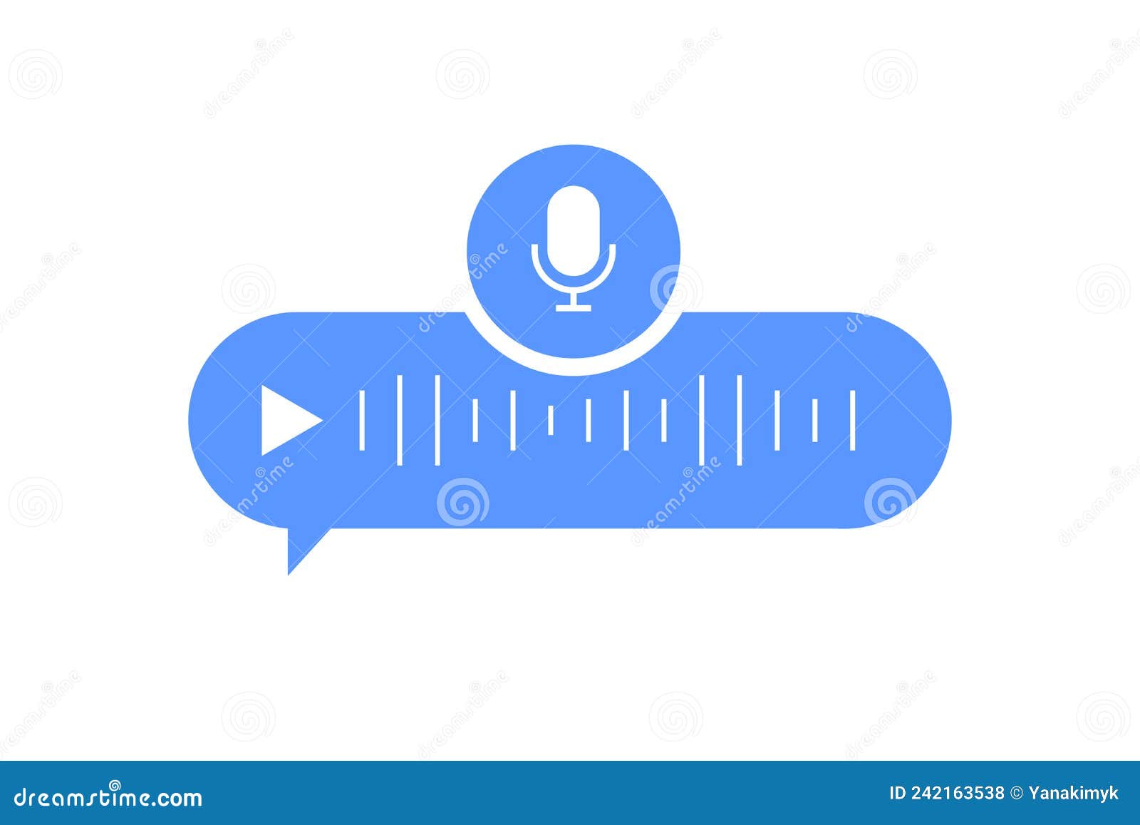 Voice Messages Vector Illustration Concept With Characters. Modern Flat ...