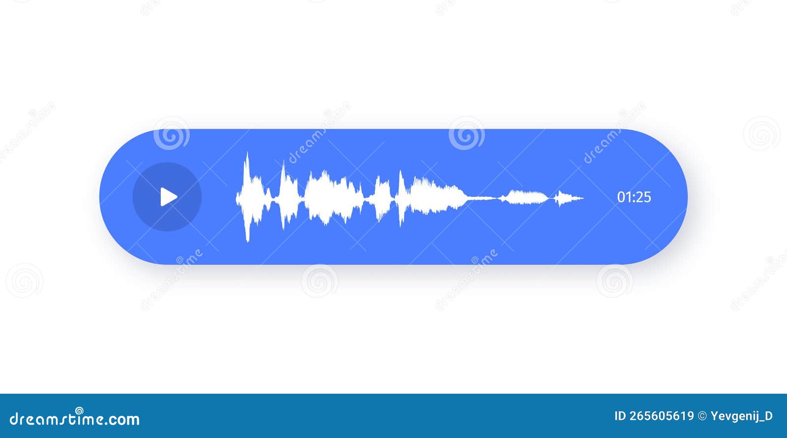 Voice Messaging with Sound Wave and Chat Notification. Online Voice ...