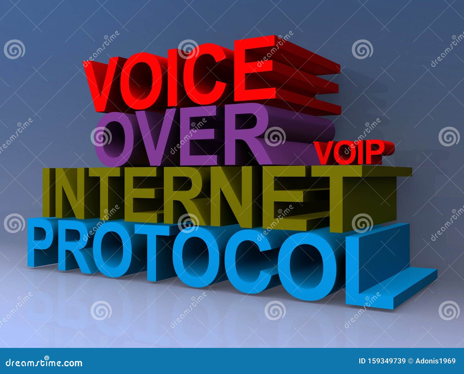 Voice Over Internet Protocol Stock Illustration - Illustration of ...