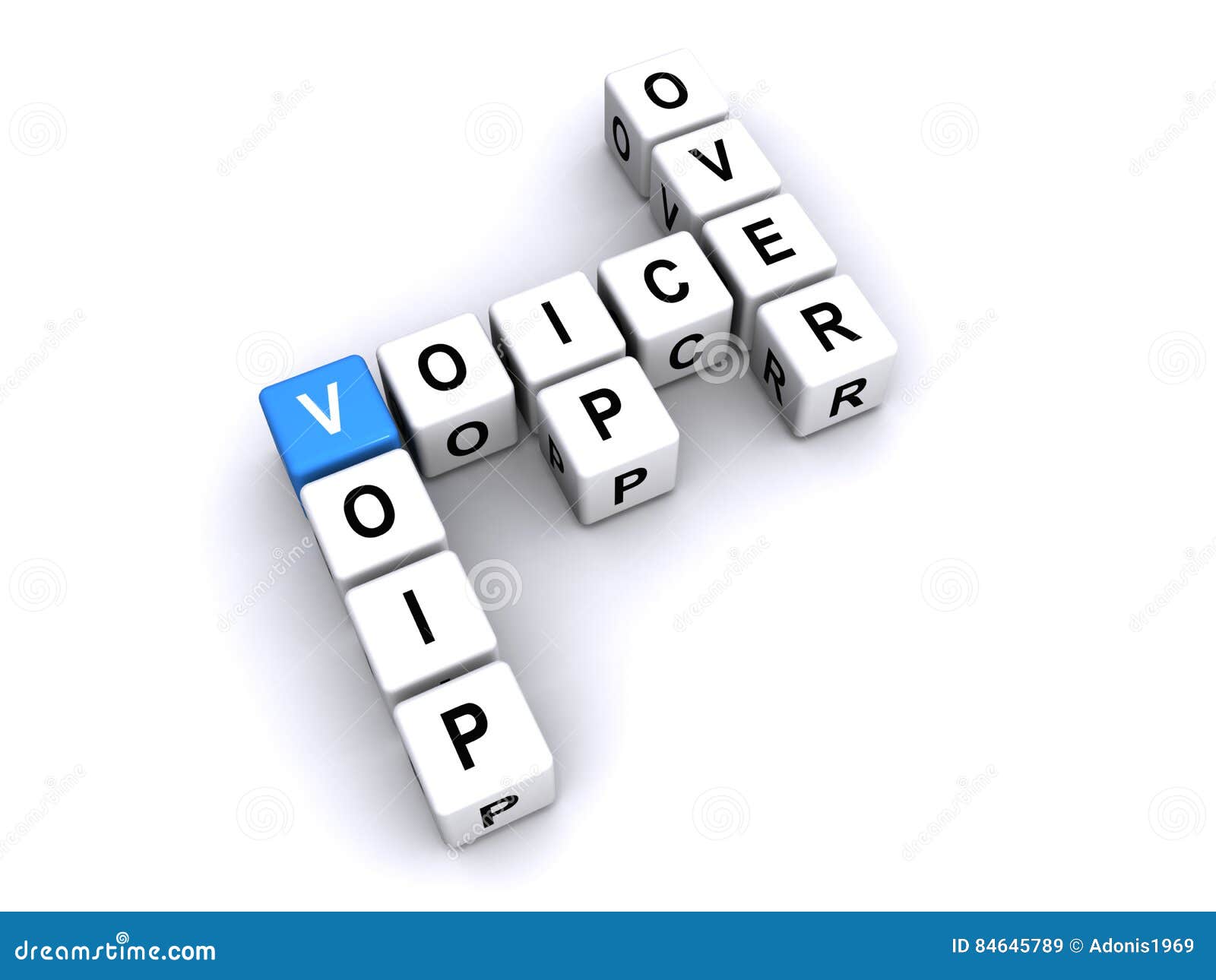 Voice over IP stock illustration. Illustration of cubes - 84645789