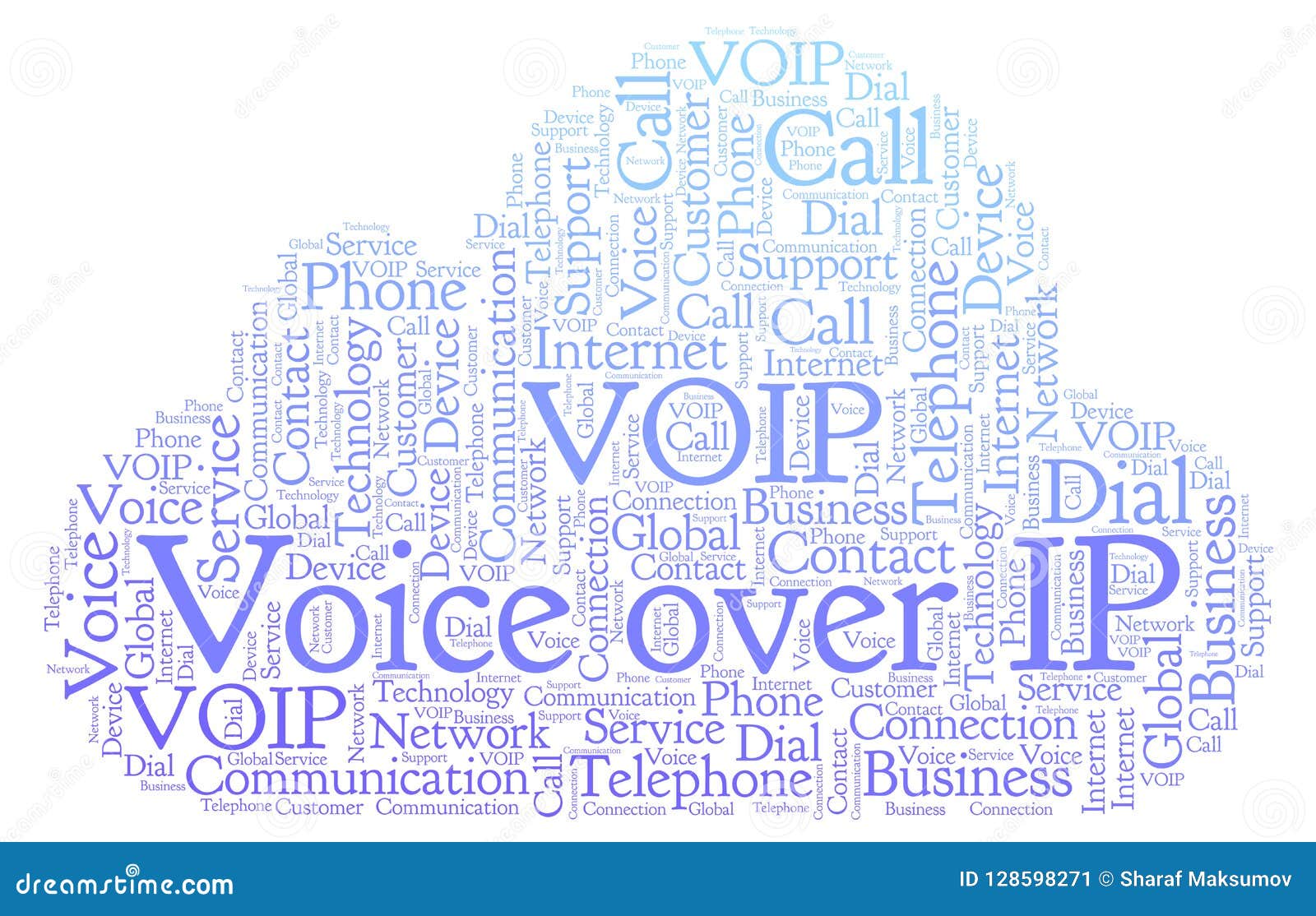 Voice over IP word cloud. stock illustration. Illustration of wordcloud ...