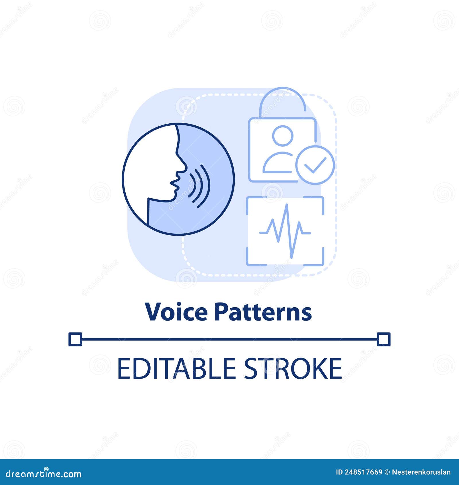 Voice Patterns Light Blue Concept Icon Stock Vector - Illustration of ...