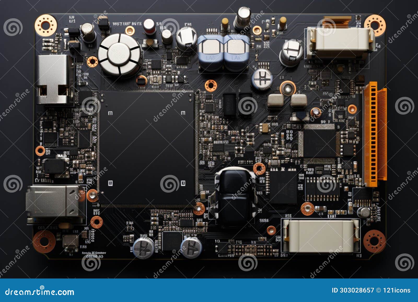 Voice Processing Board stock illustration. Illustration of stereo ...