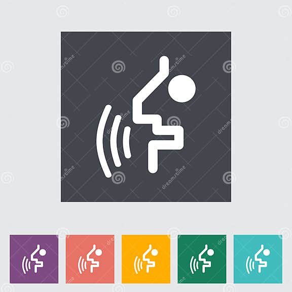 Voice recognition button. stock vector. Illustration of back - 90679726
