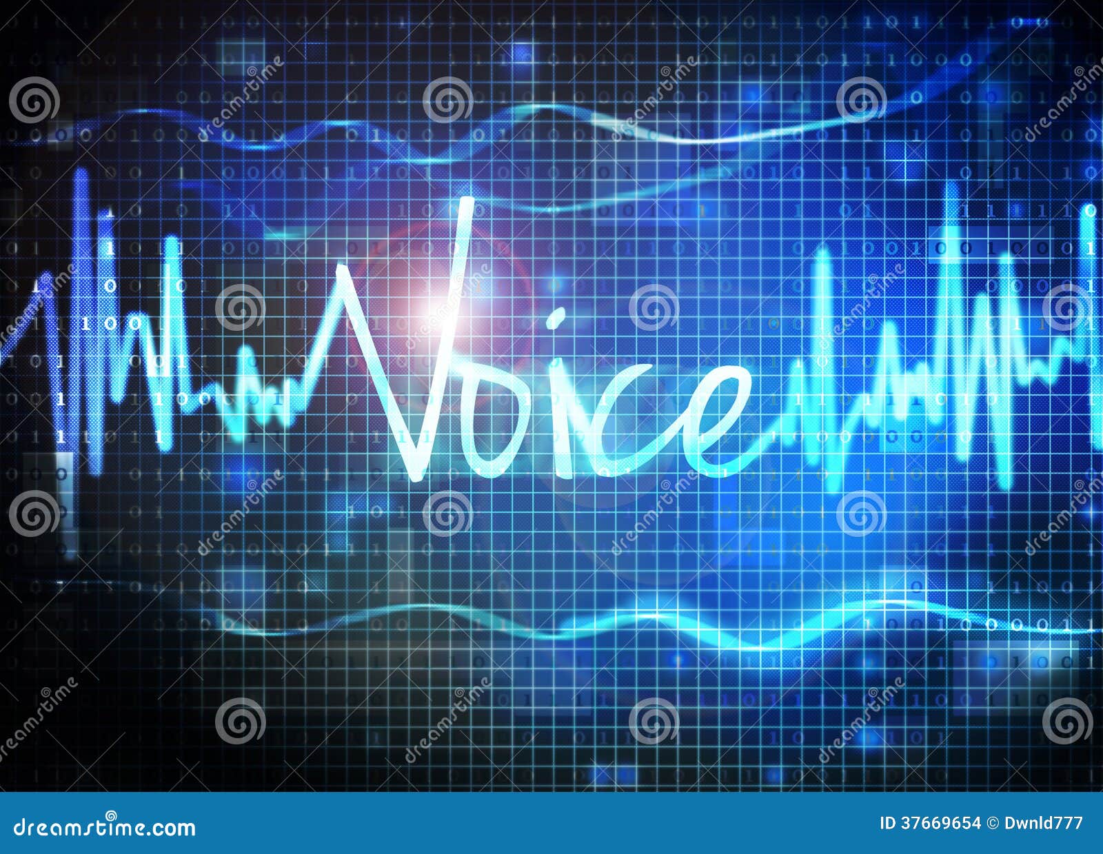 Voice recognition stock illustration. Illustration of pulse - 37669654