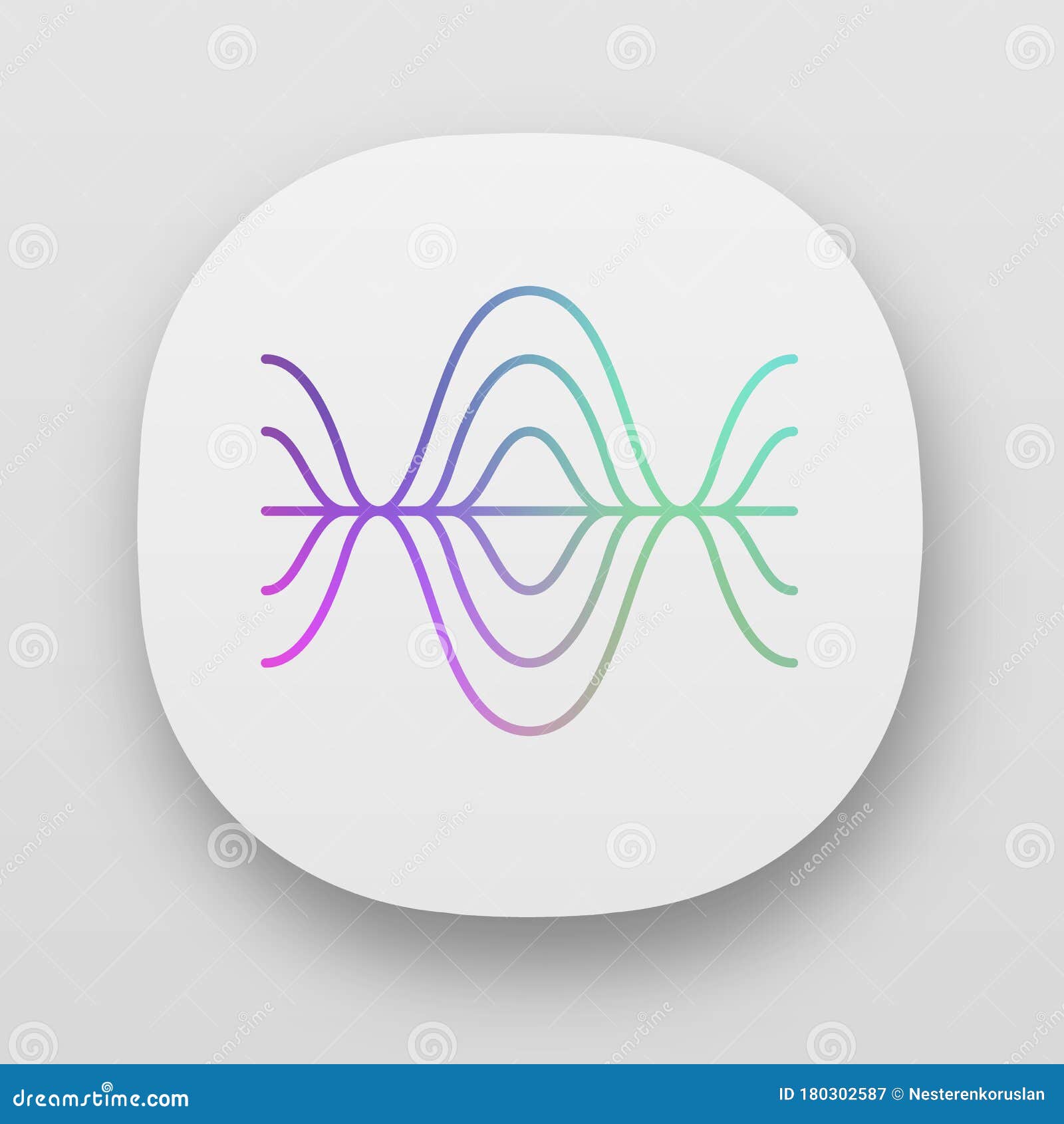 Voice Recording App Icon Uiux User Interface Vibration Noise Level Frequency Curves Audio